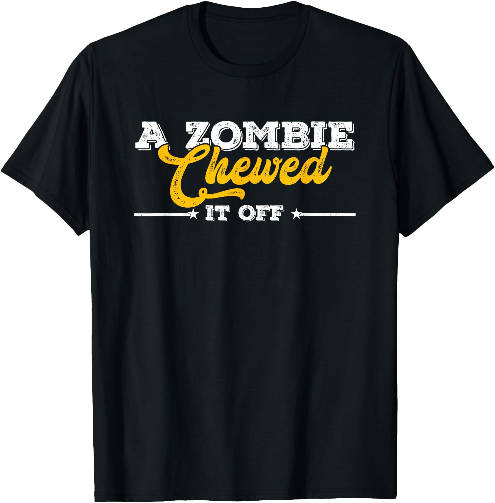 Hot Trending Tee With A Zombie Chewed It Off Funny Leg Arm Amputee ...