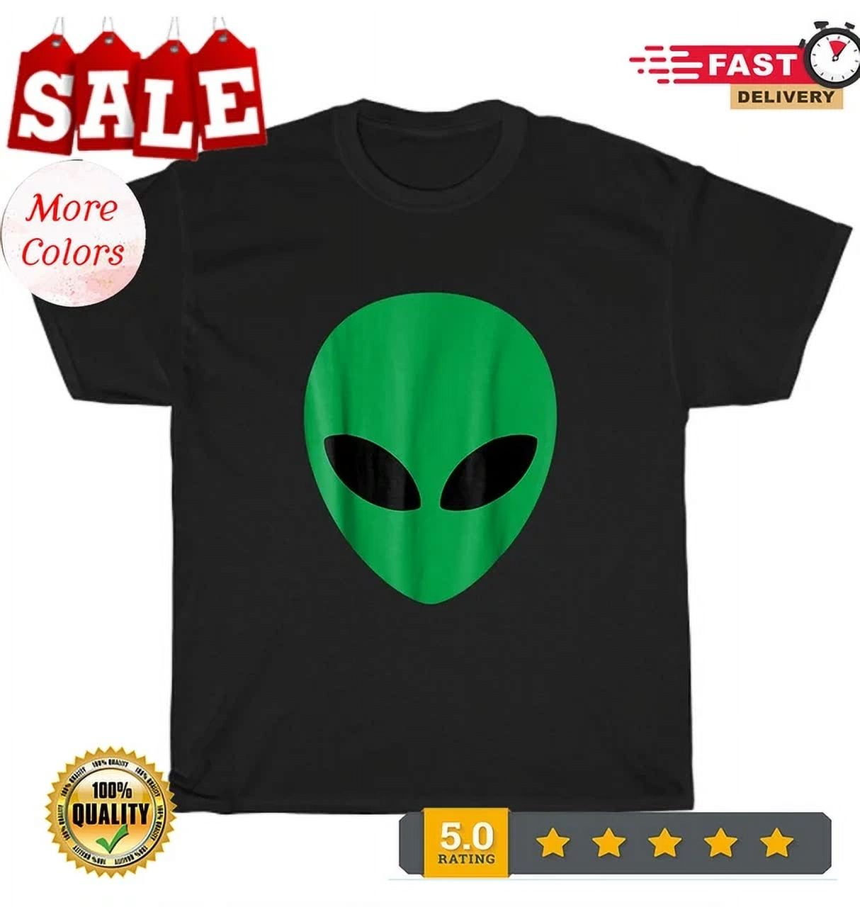 Hot Trending Tee With Alien Head Green Alien Abduction Ufo Aliens T ...