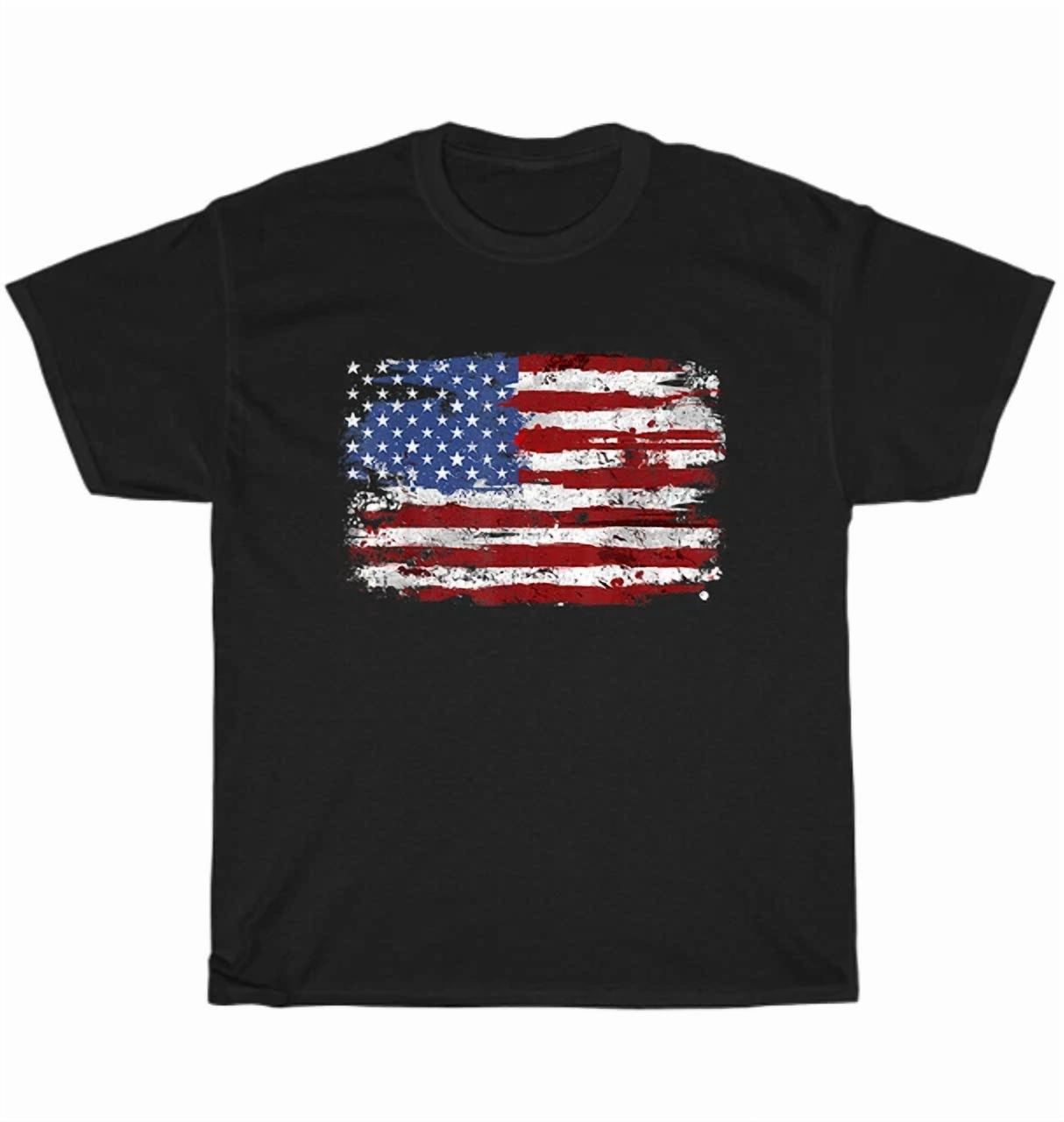 Hot Trending Tee With American Flag Usa United States Of America Us 4Th ...