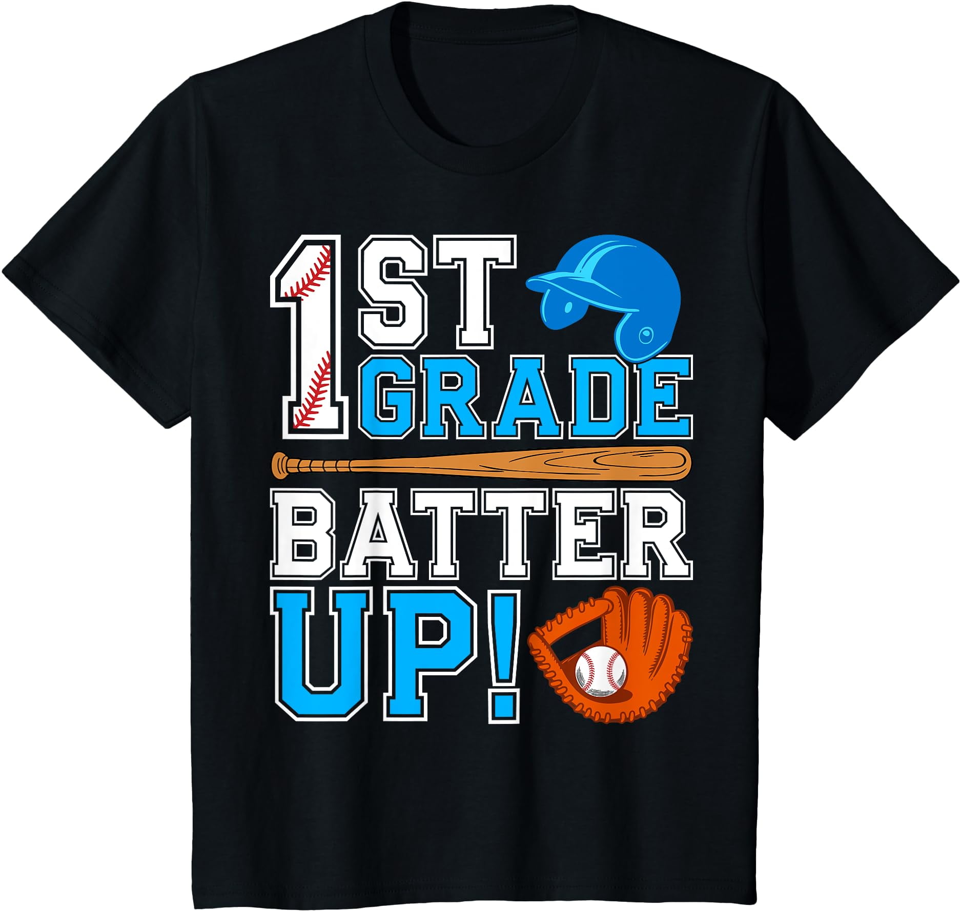 Hot Trending Tee With Back To School 1St Grade Batter Up Baseball First ...