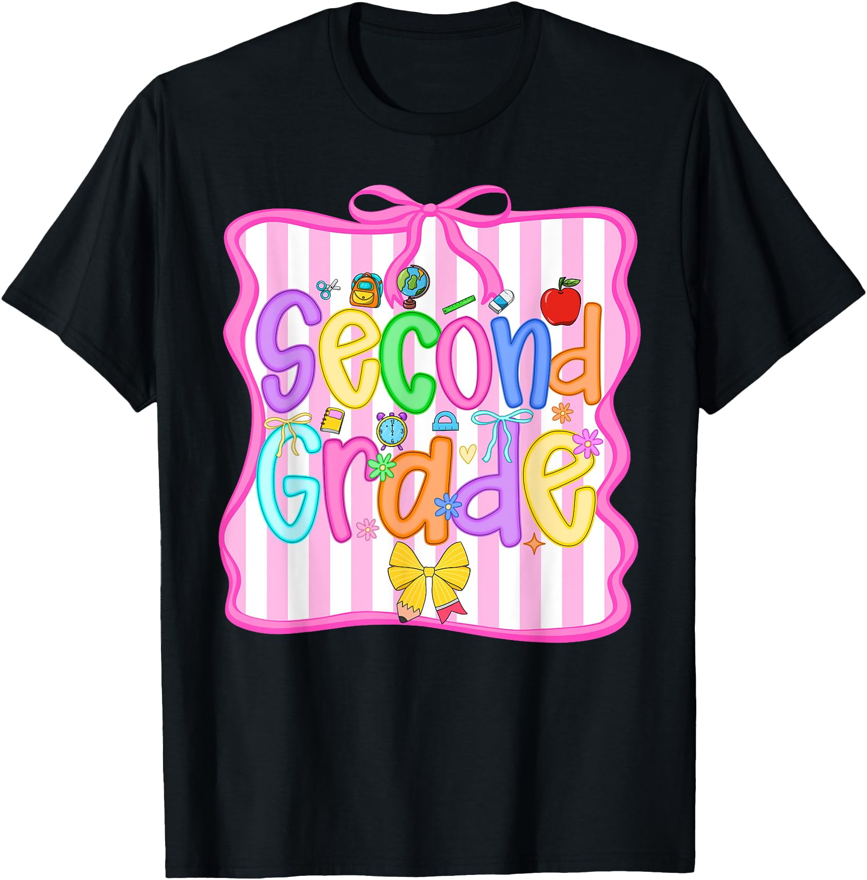 Hot Trending Tee With Back To School Second Grade Bow 2Nd Grade Mom ...