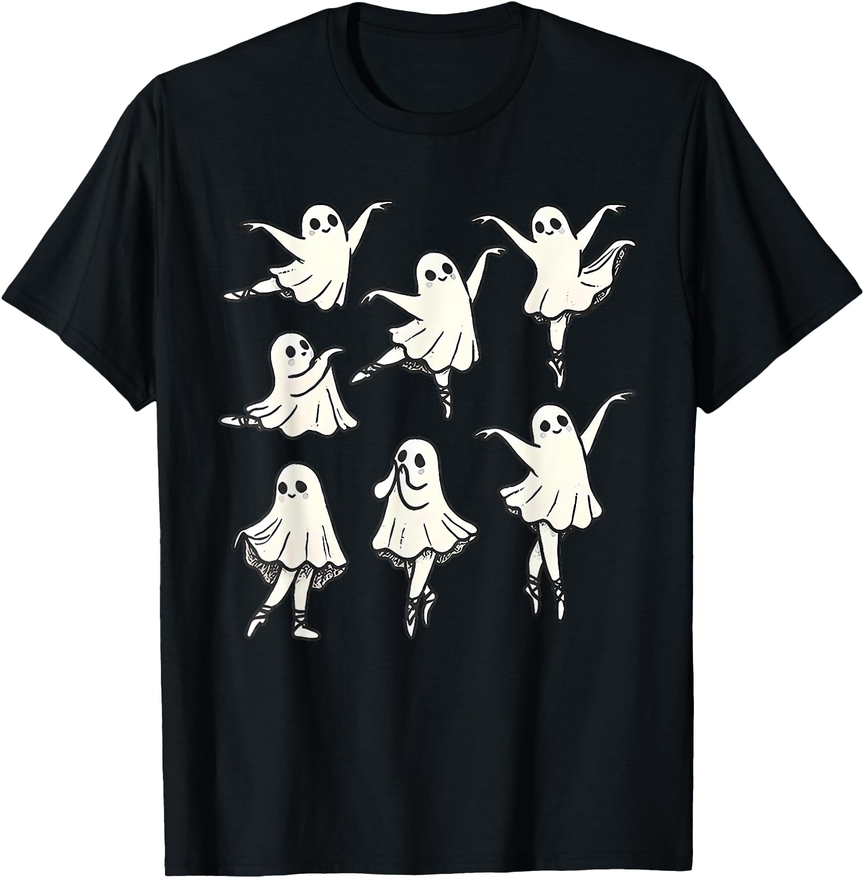 Hot Trending Tee With Ballet Ghost Ballet Dancer Spooky Dance Teacher ...