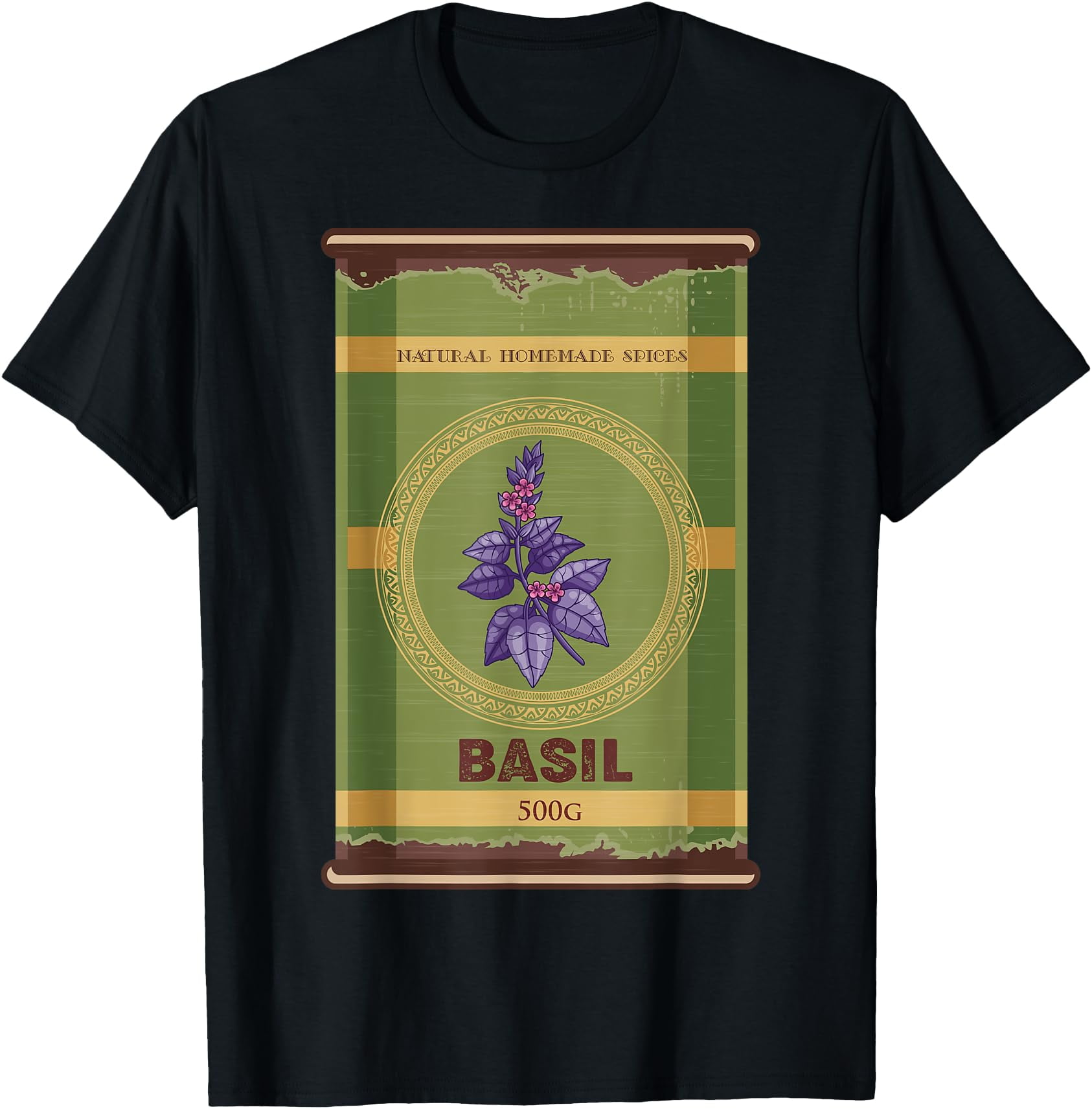 Hot Trending Tee With Basil Natural Spice Group Halowen Funny - Walmart.com