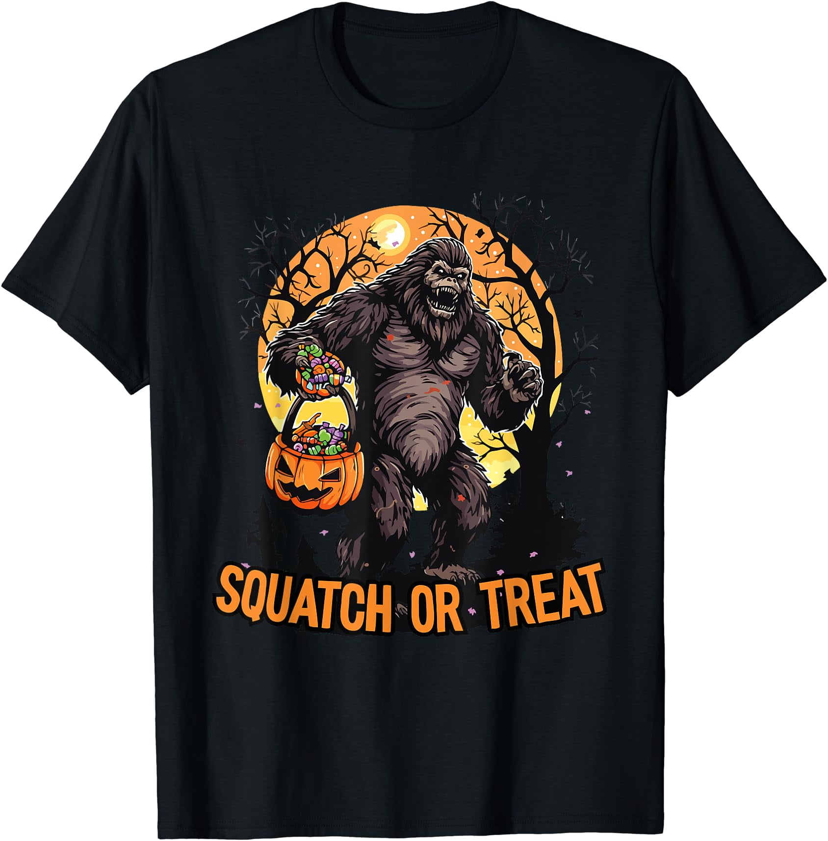Hot Trending Tee With Bigfoot Halowen Sasquatch Yeti - Walmart.com