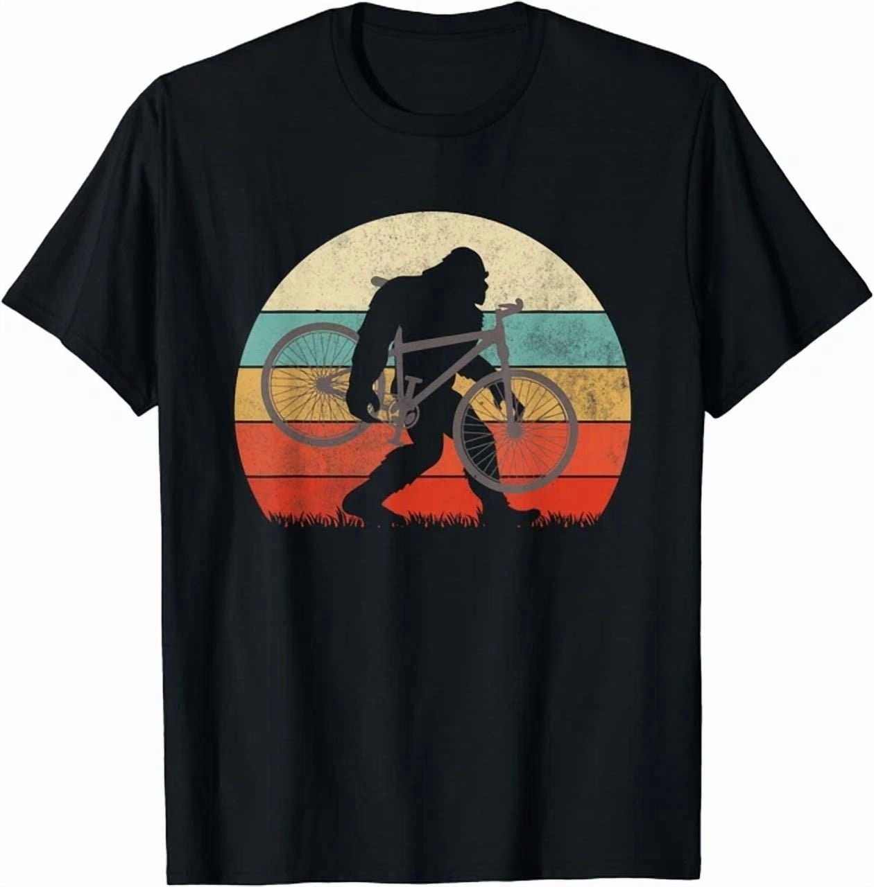 Hot Trending Tee With Bigfoot Mountain Bike Mtb Biking Cycling ...