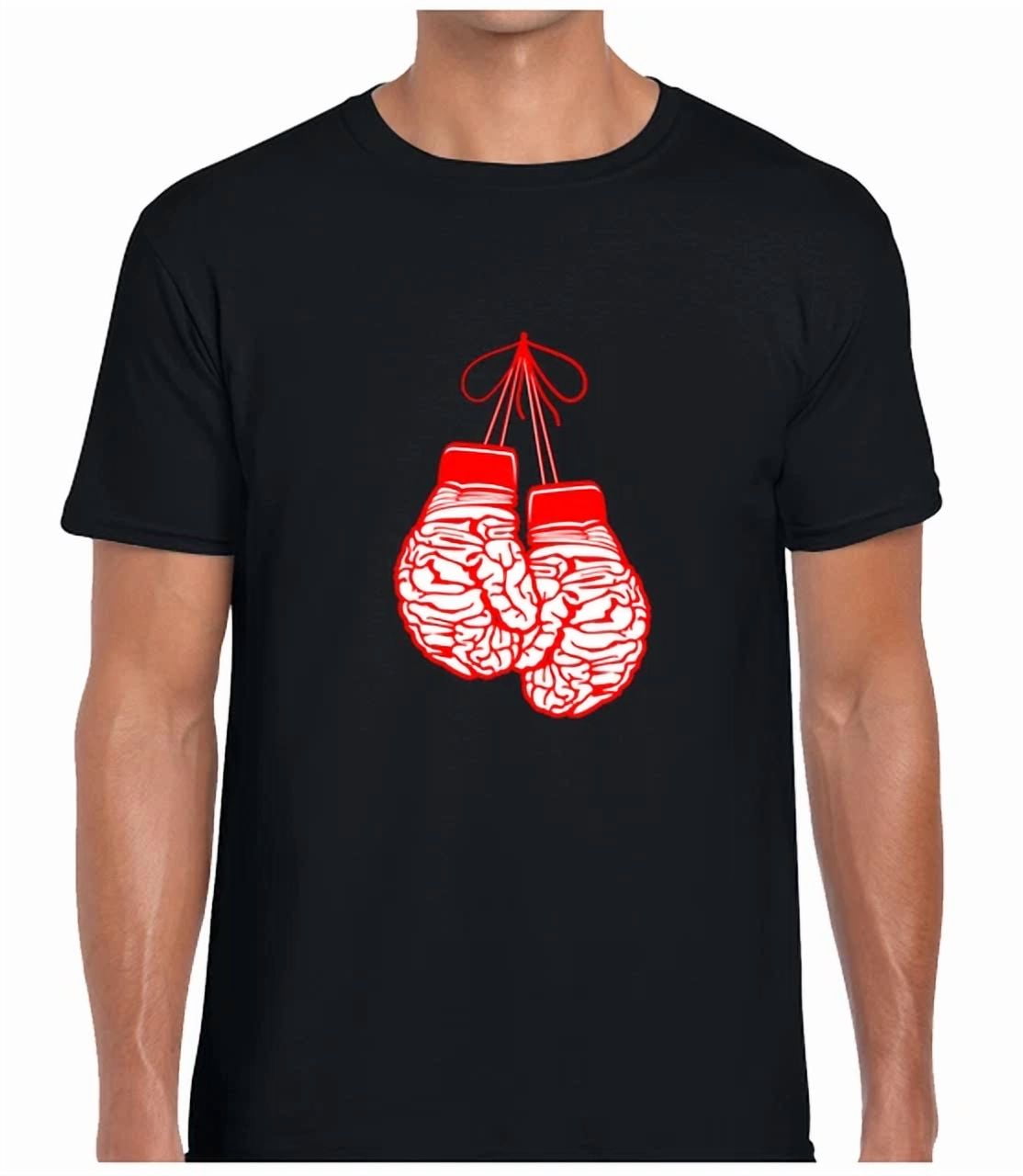 Hot Trending Tee With Boxing Brains Cool Boxer Boxing Gloves Design ...
