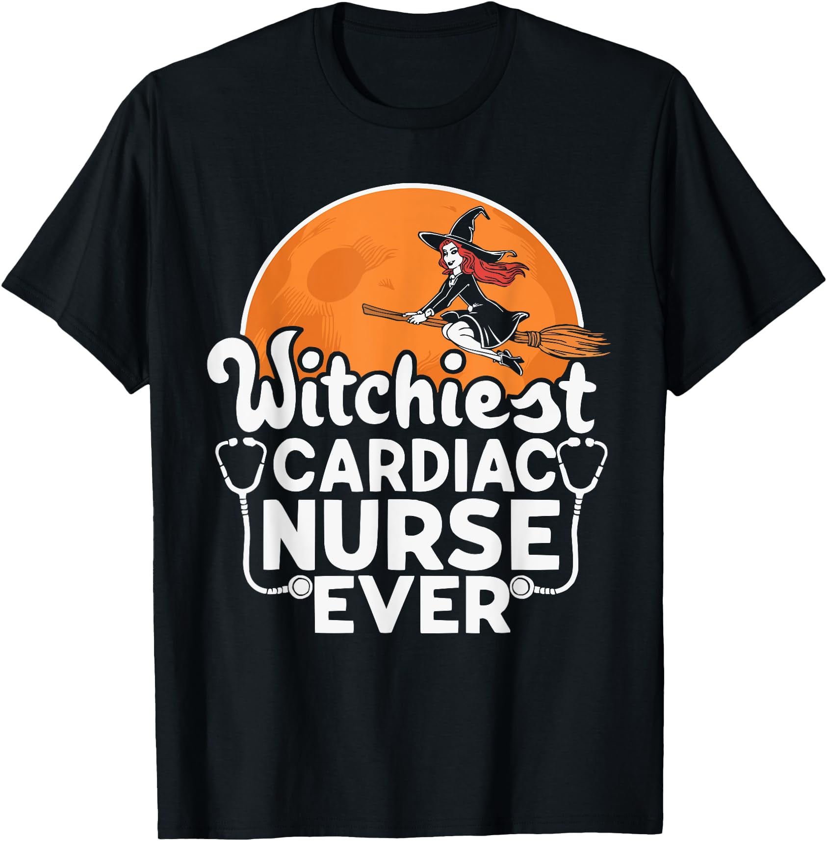 Hot Trending Tee With Cardiac Nurse Halowen Spooky Nursing - Walmart.com