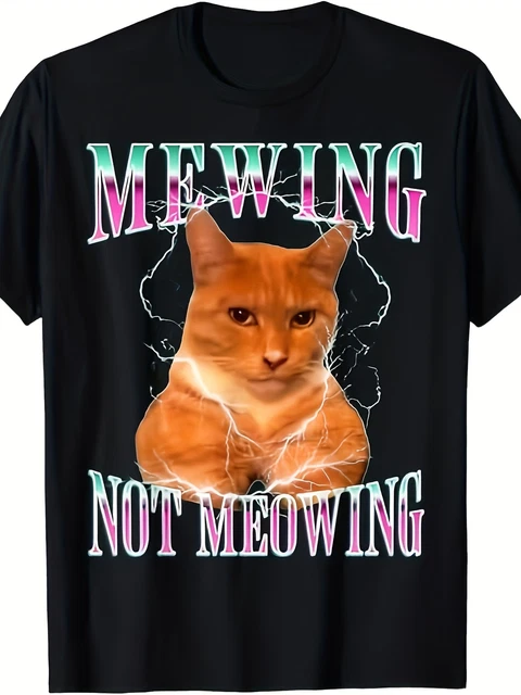 Hot Trending Tee With [Cat Mewing Tee] Cat Mewing Mewing S-5Xl Birthday ...