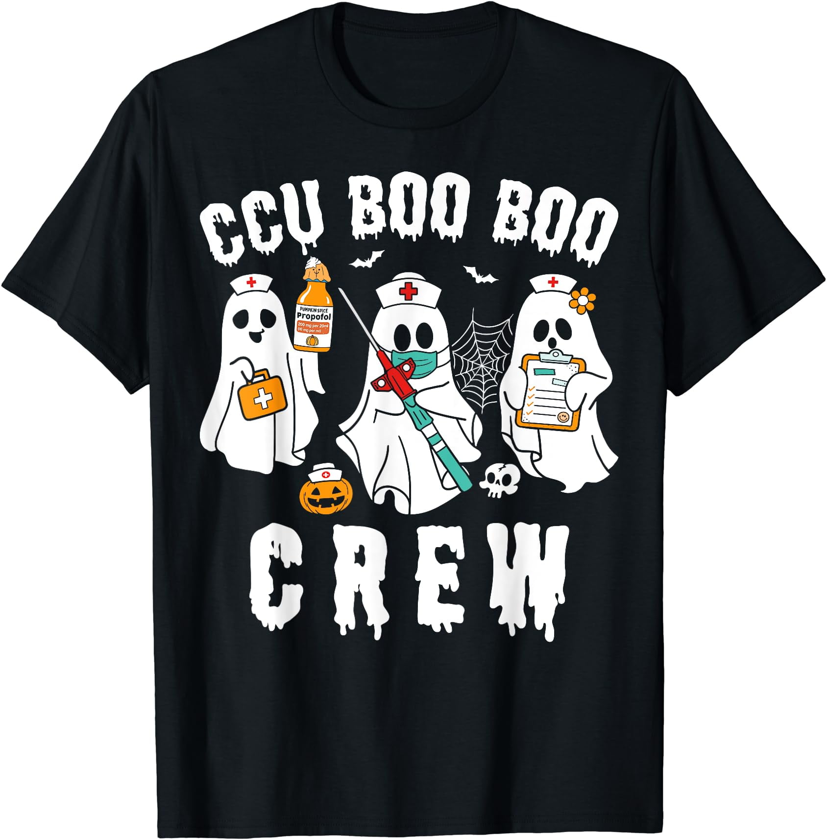 Hot Trending Tee With Ccu Boo Crew Critical & Cardiac Care Halloween ...