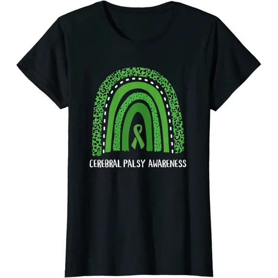 Hot Trending Tee With Cerebral Palsy Awareness Month Rainbow Brain ...