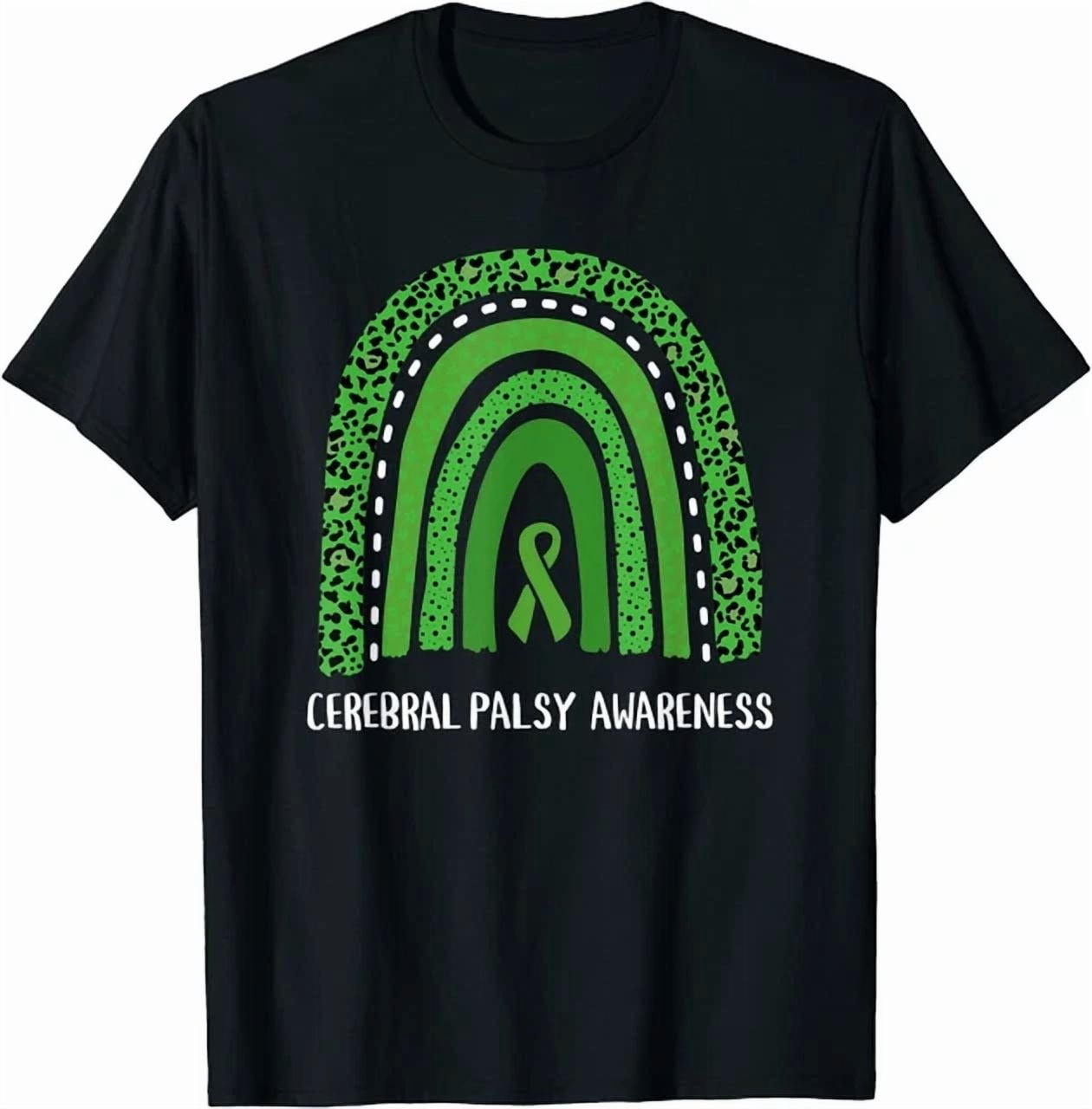 Hot Trending Tee With Cerebral Palsy Awareness Month Rainbow Brain ...