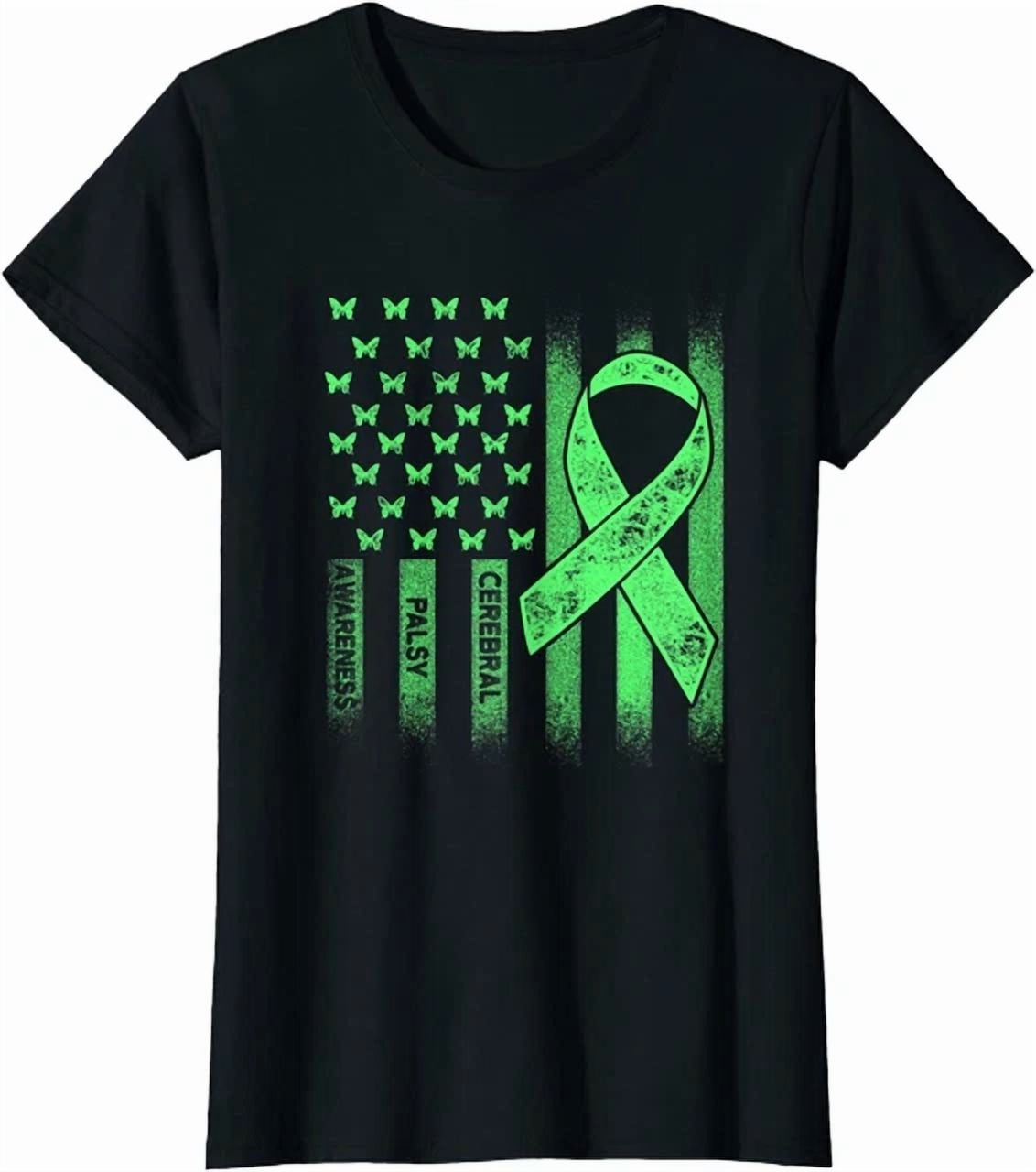 Hot Trending Tee With Cerebral Palsy Cp Awareness Usa Flag Warrior ...