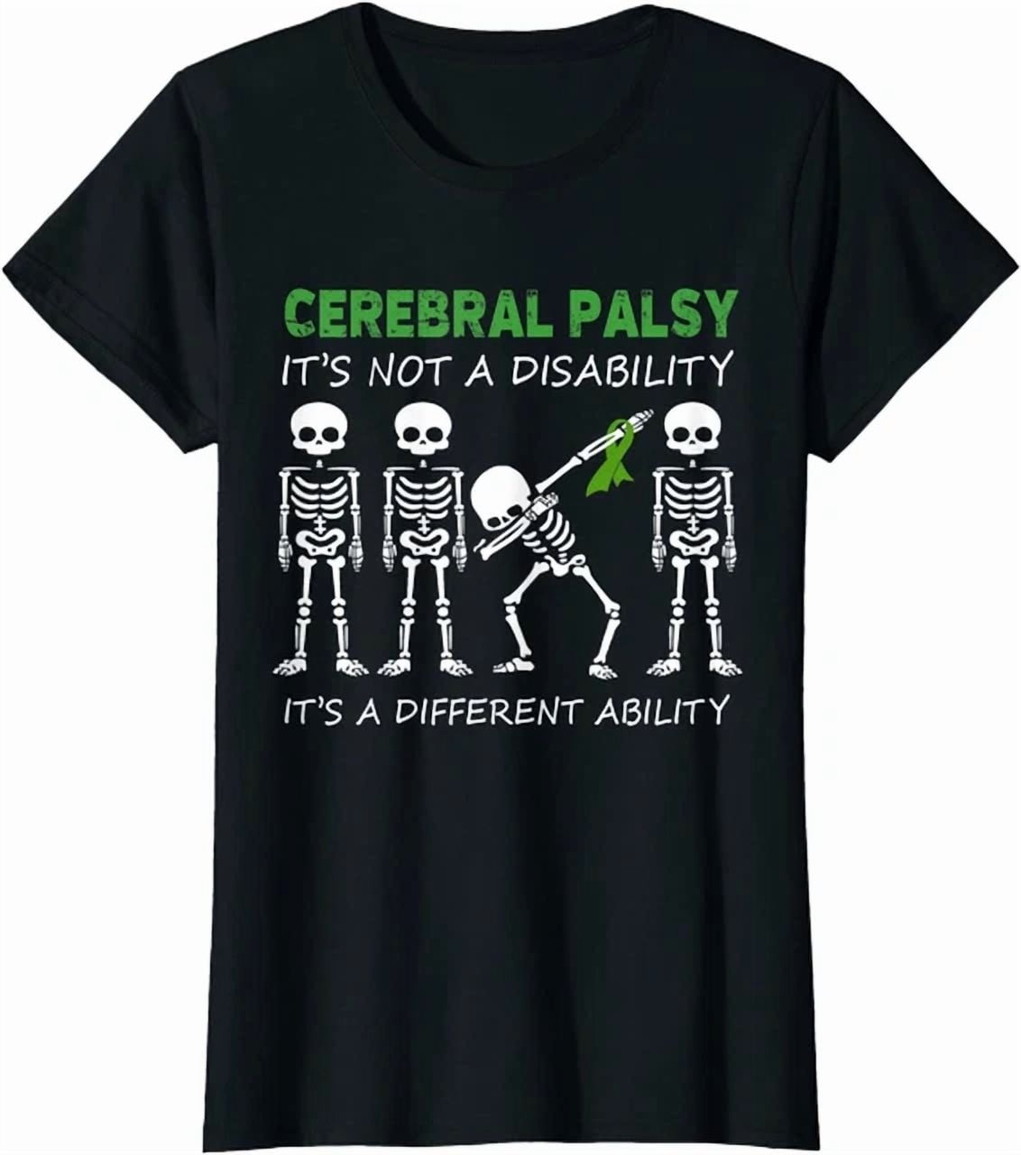 Hot Trending Tee With Cerebral Palsy It'S A Different Ability Skeleton ...
