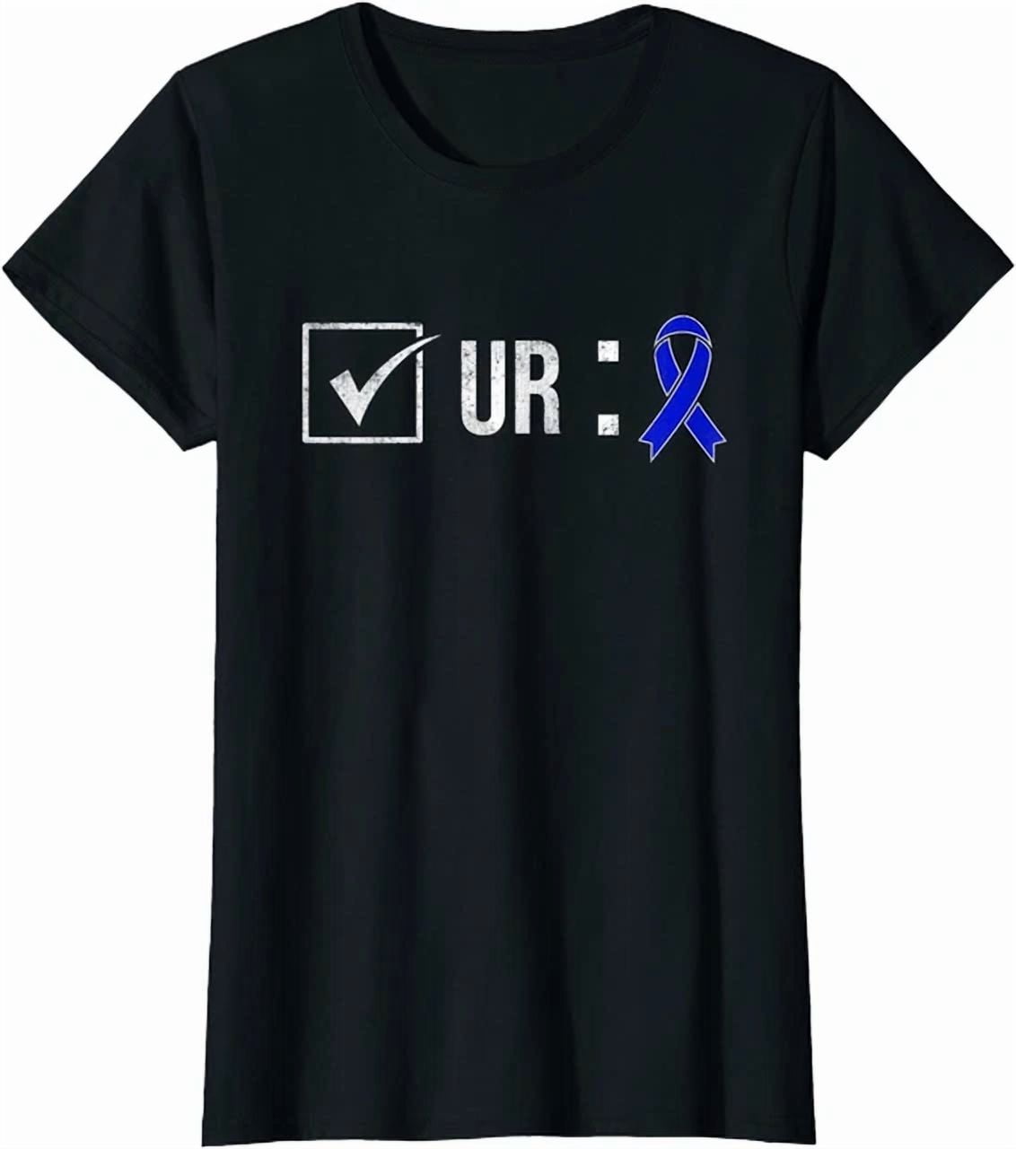 Hot Trending Tee With Check Your Colon Awareness Colonoscopy Blue ...