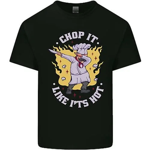Hot Trending Tee With Chop It Like Its Hot Chef Cook Bbq Mens Womens S ...