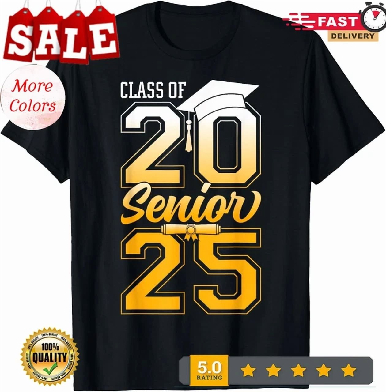 Hot Trending Tee With Class Of 2025 Senior Grad College Graduation Gift ...