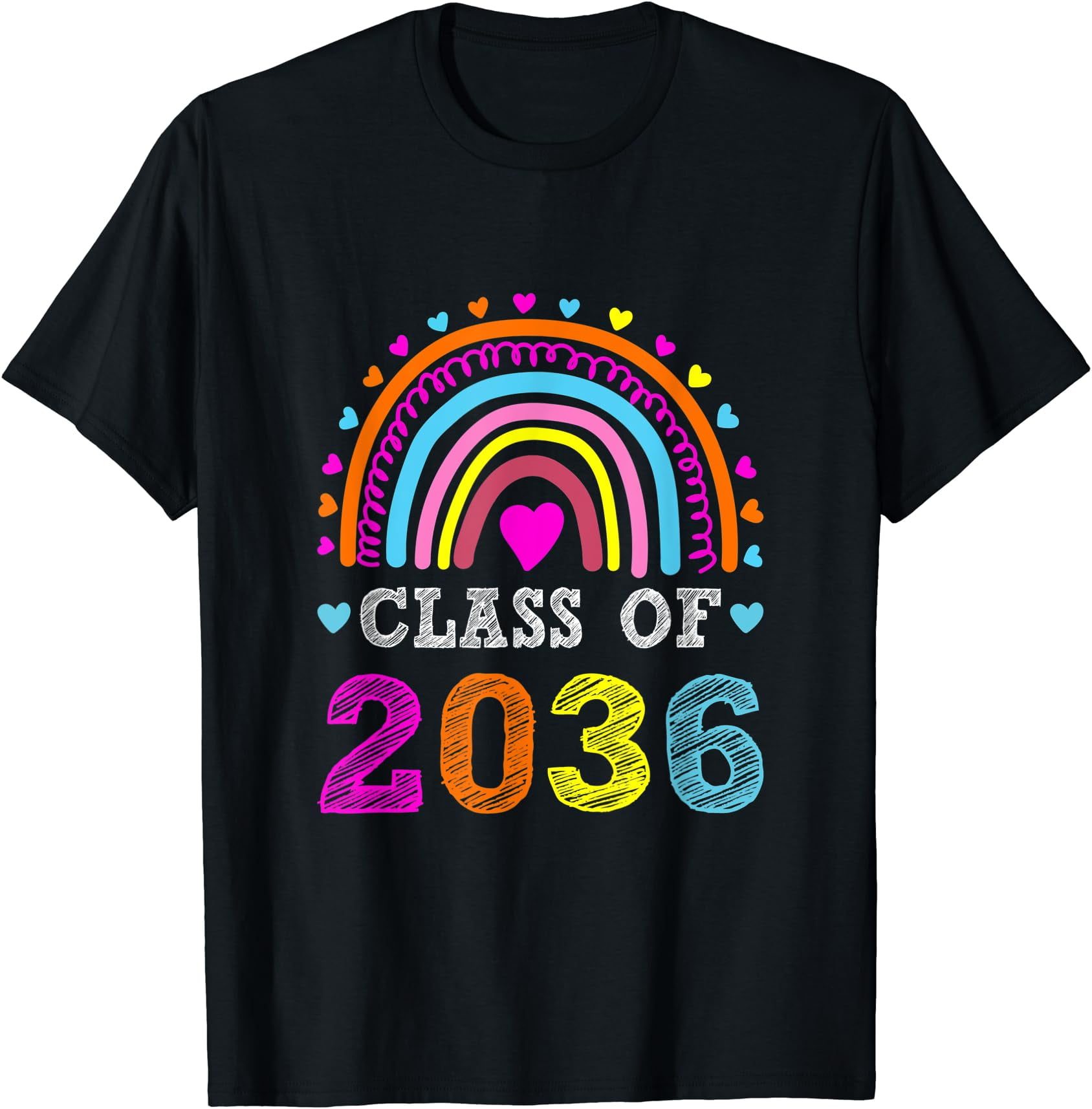 Hot Trending Tee With Class Of 2036 Grow With Me Graduation First Day ...