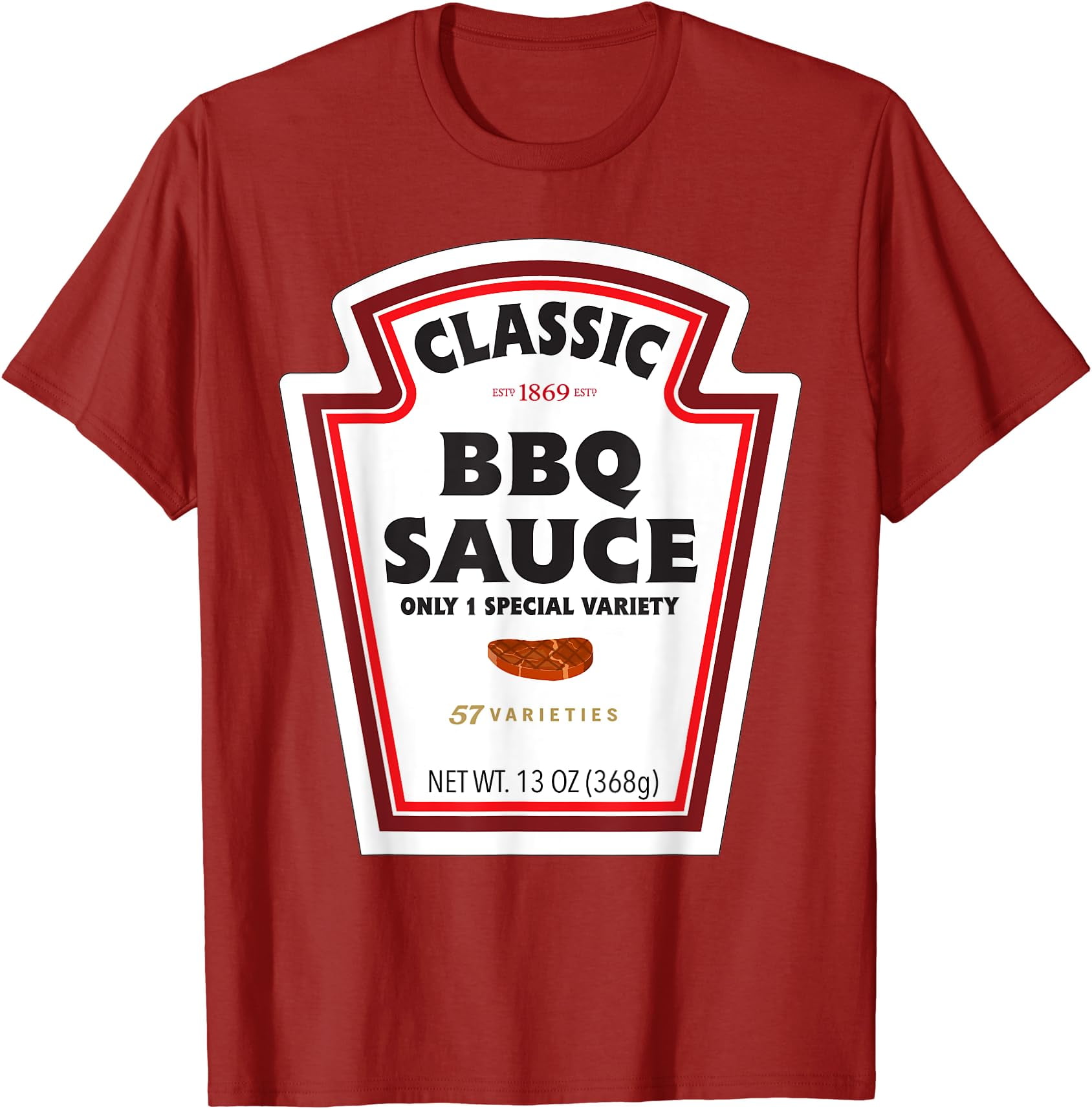 Hot Trending Tee With Classic Bbq Sauce Bottle Label Funny Halowen ...