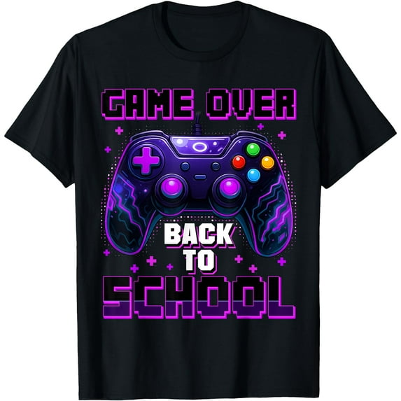 Hot Trending Tee With Controller Game Over Back To School First Day Of ...