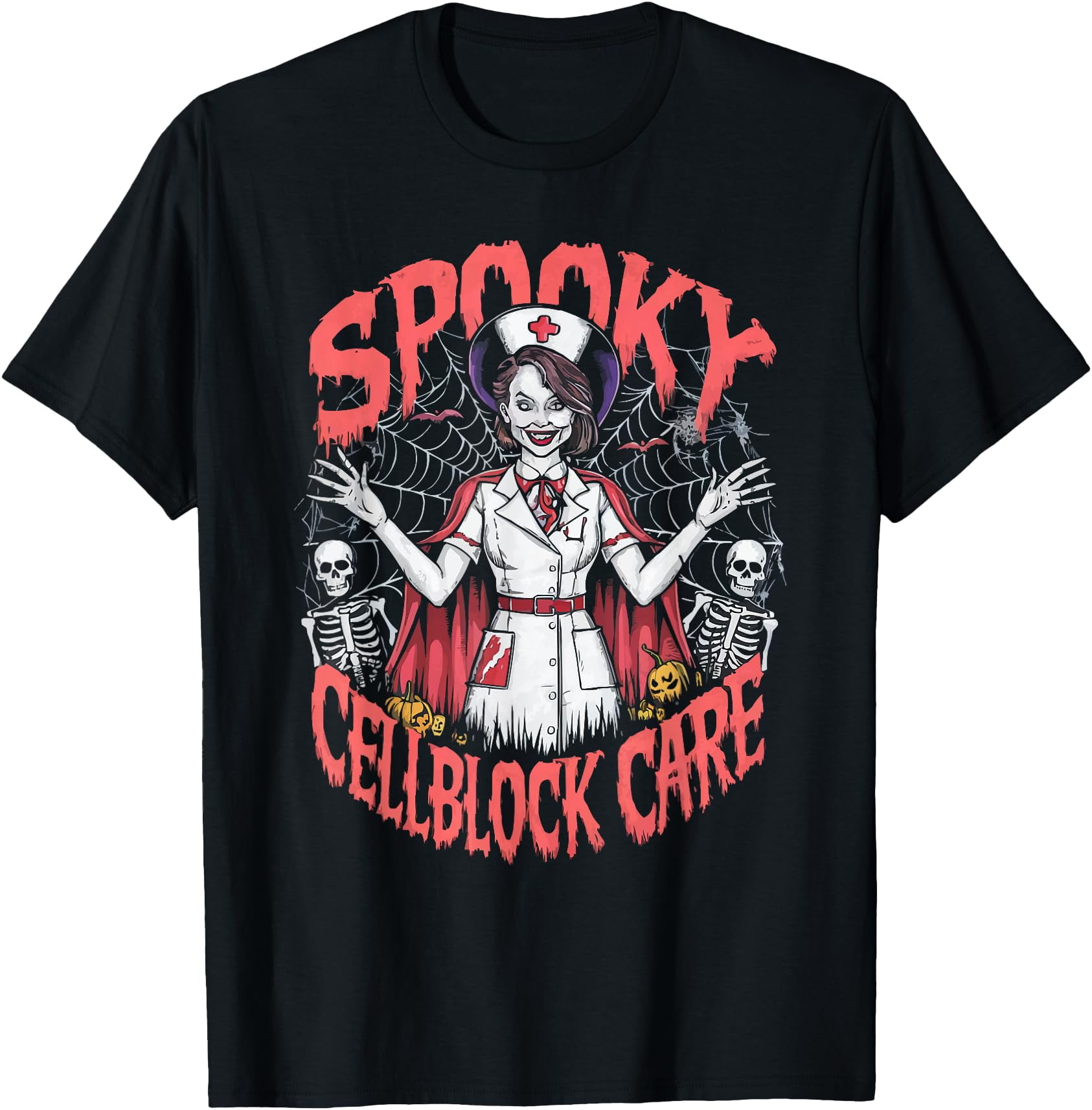 Hot Trending Tee With Correctional Nurse Halowen Spooky Nursing ...