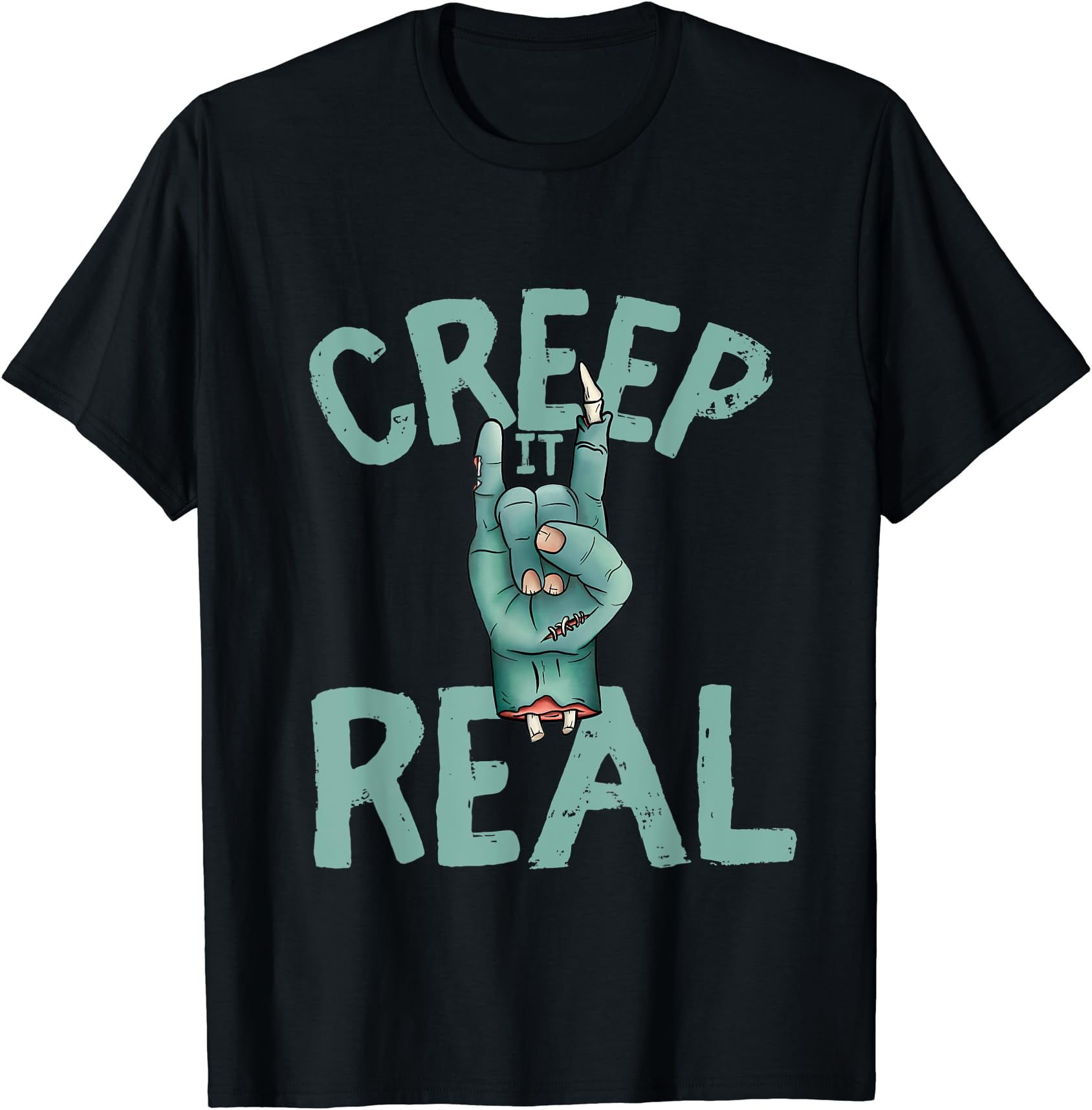 Hot Trending Tee With Creep It Real Rocker Zombie Unisex S-5Xl T-Shirt ...