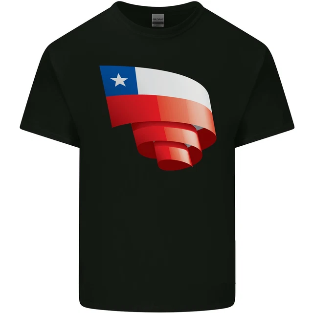 Hot Trending Tee With Curled Chile Flag Chilean Day Football Mens ...