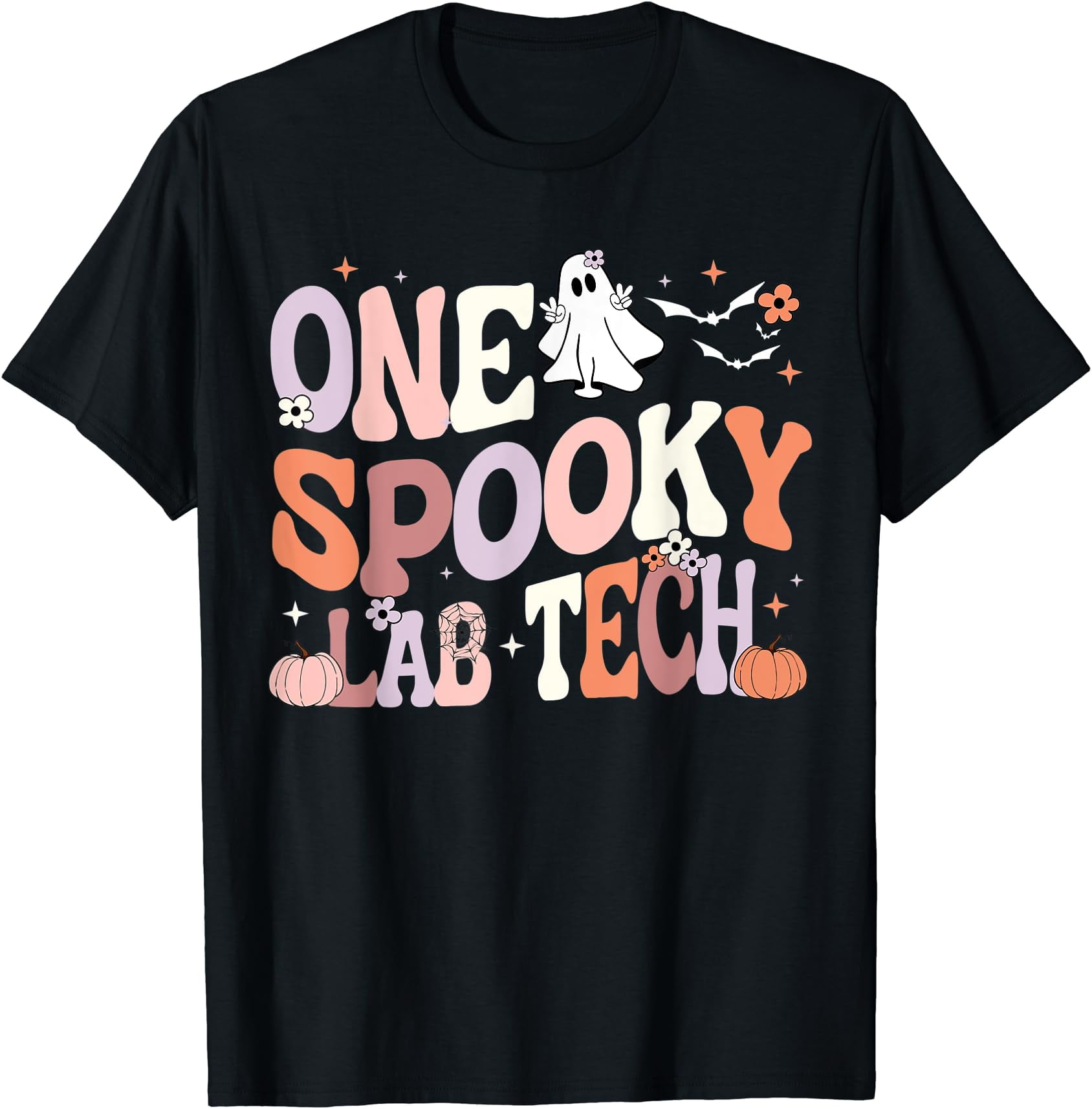 Hot Trending Tee With Cute One Spooky Lab Tech Laboratory Technician ...