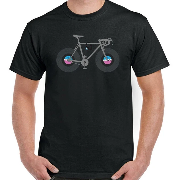 Hot Trending Tee With Cycling T-Shirt Music Mens Womens Bicycle Cyclist ...