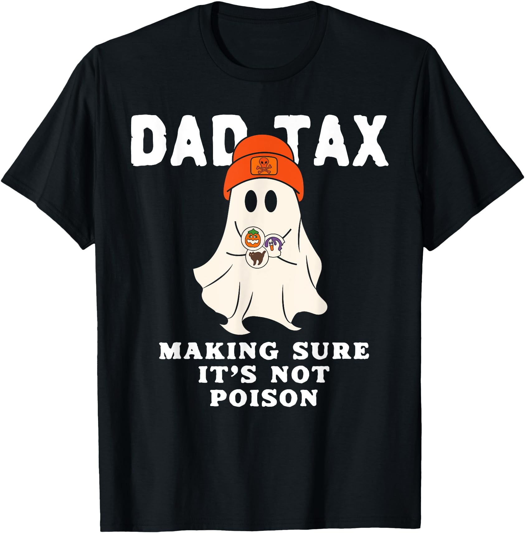 Hot Trending Tee With Dad Tax Halowen Candy Pumpkin Dad Joke - Walmart.com