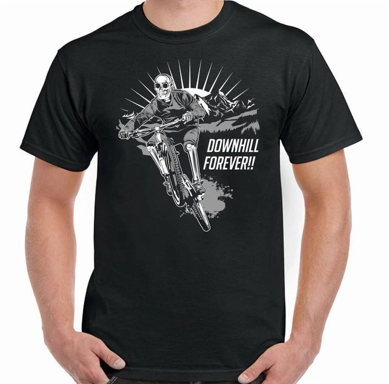 Hot Trending Tee With Downhill Mountain Biking T-Shirt Mens Womens Bike Cycling Bmx Dh Mtb Cycle ...