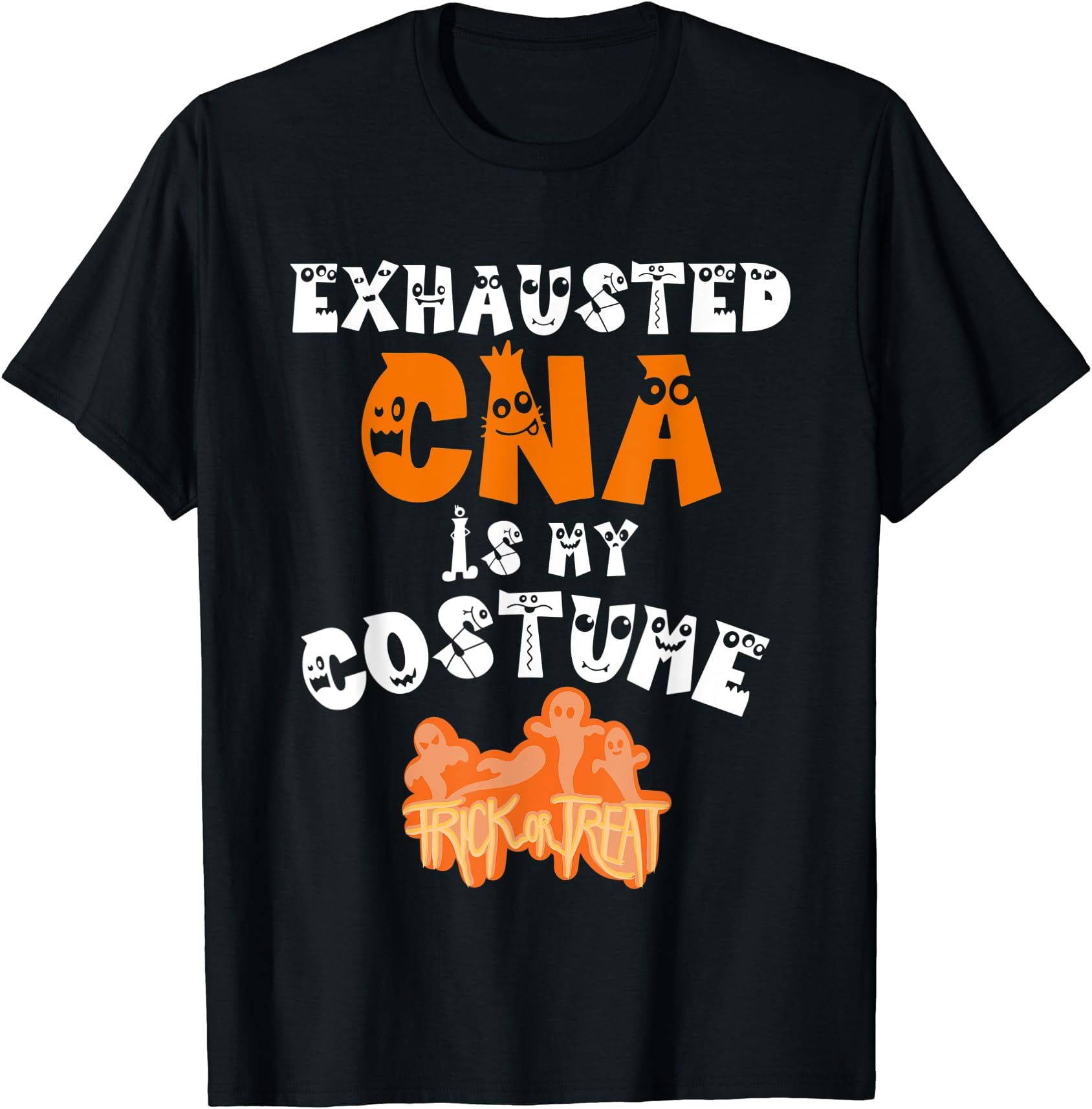 Hot Trending Tee With Exhausted Cna Halloween Nurse Boo Boo Nurs Crew S-5Xl T-Shirt - Walmart.com