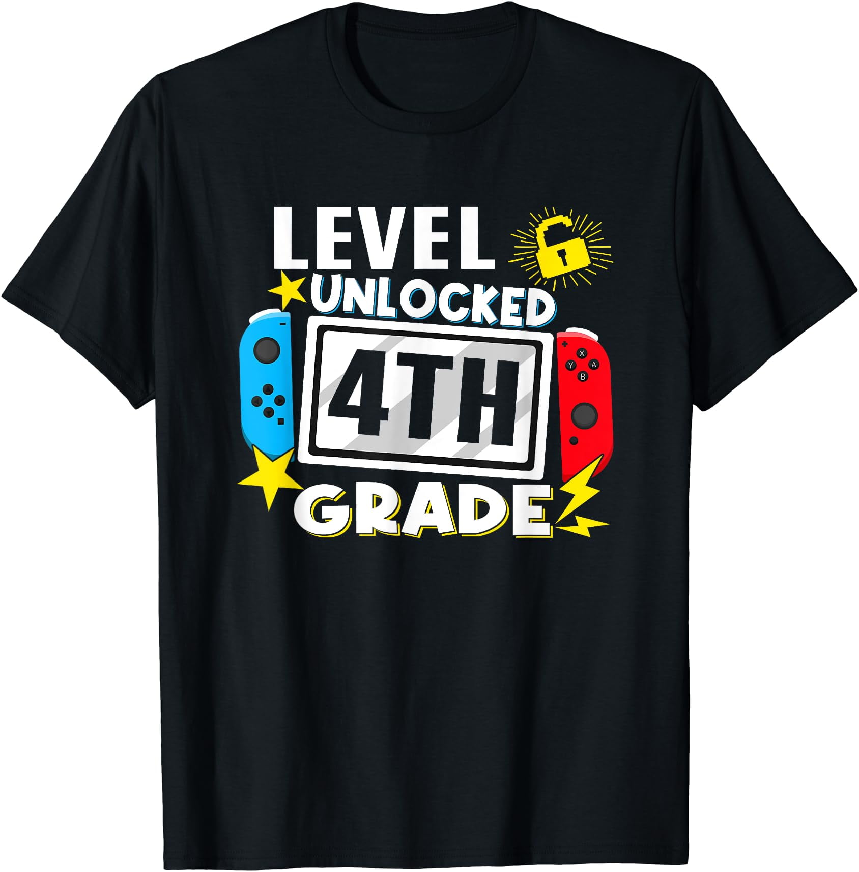 Hot Trending Tee With First Day Of 4Th Grade Level Unlocked Game Back ...