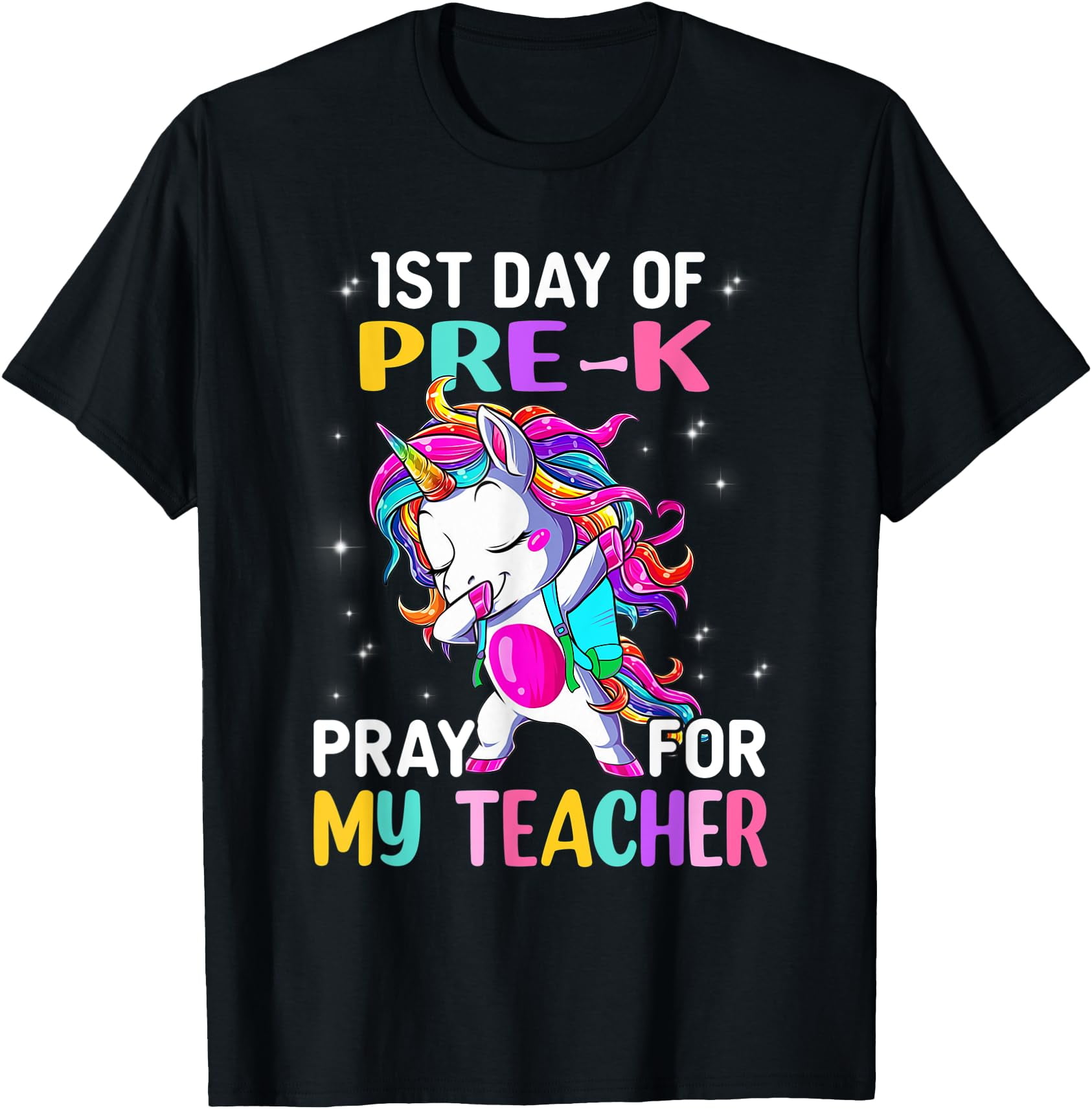 Hot Trending Tee With First Day Of Pre-K Pray For My Teacher Back To ...