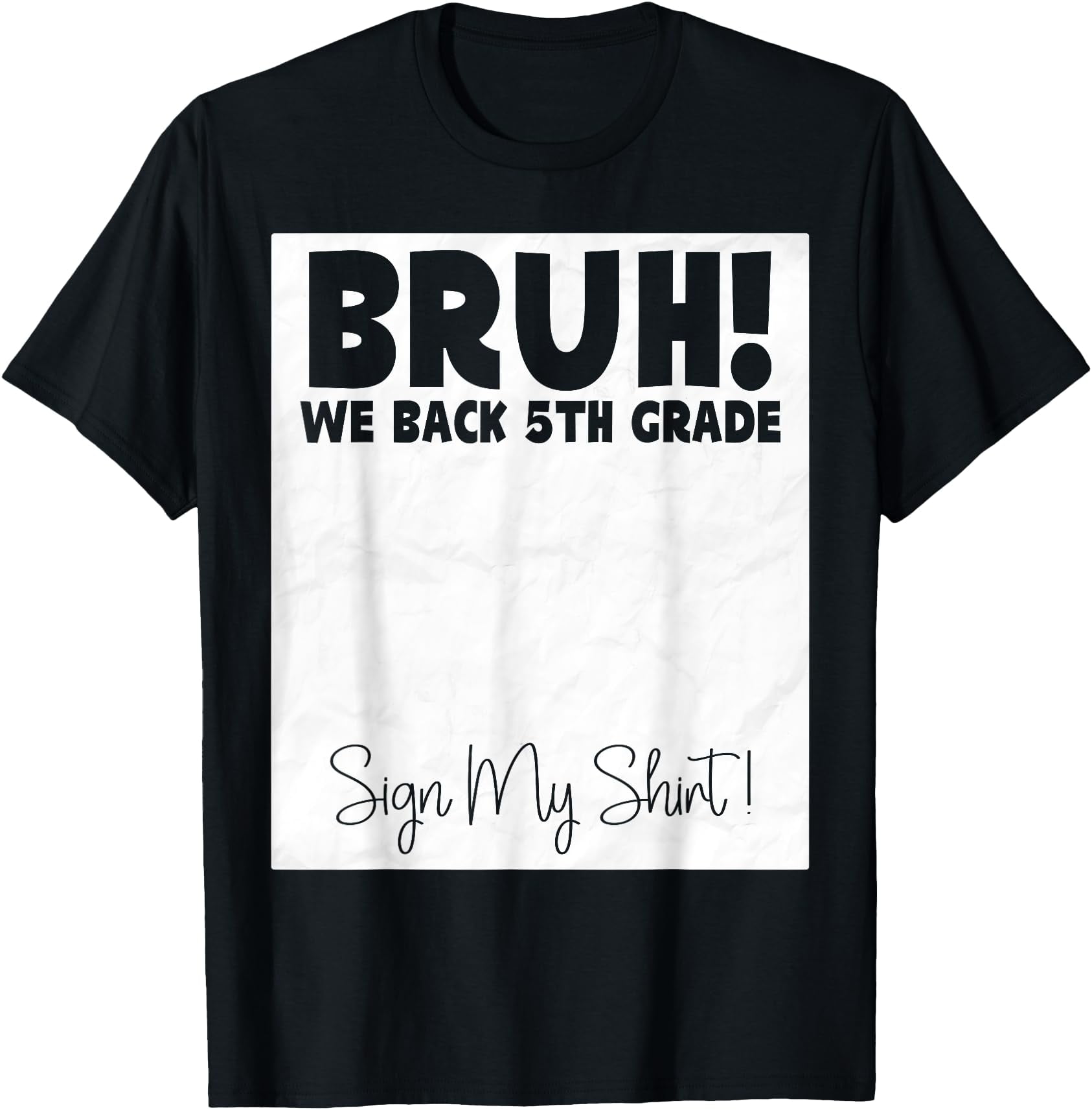 Hot Trending Tee With First Day Of School Shirt Bruh We Back 5Th Grade ...
