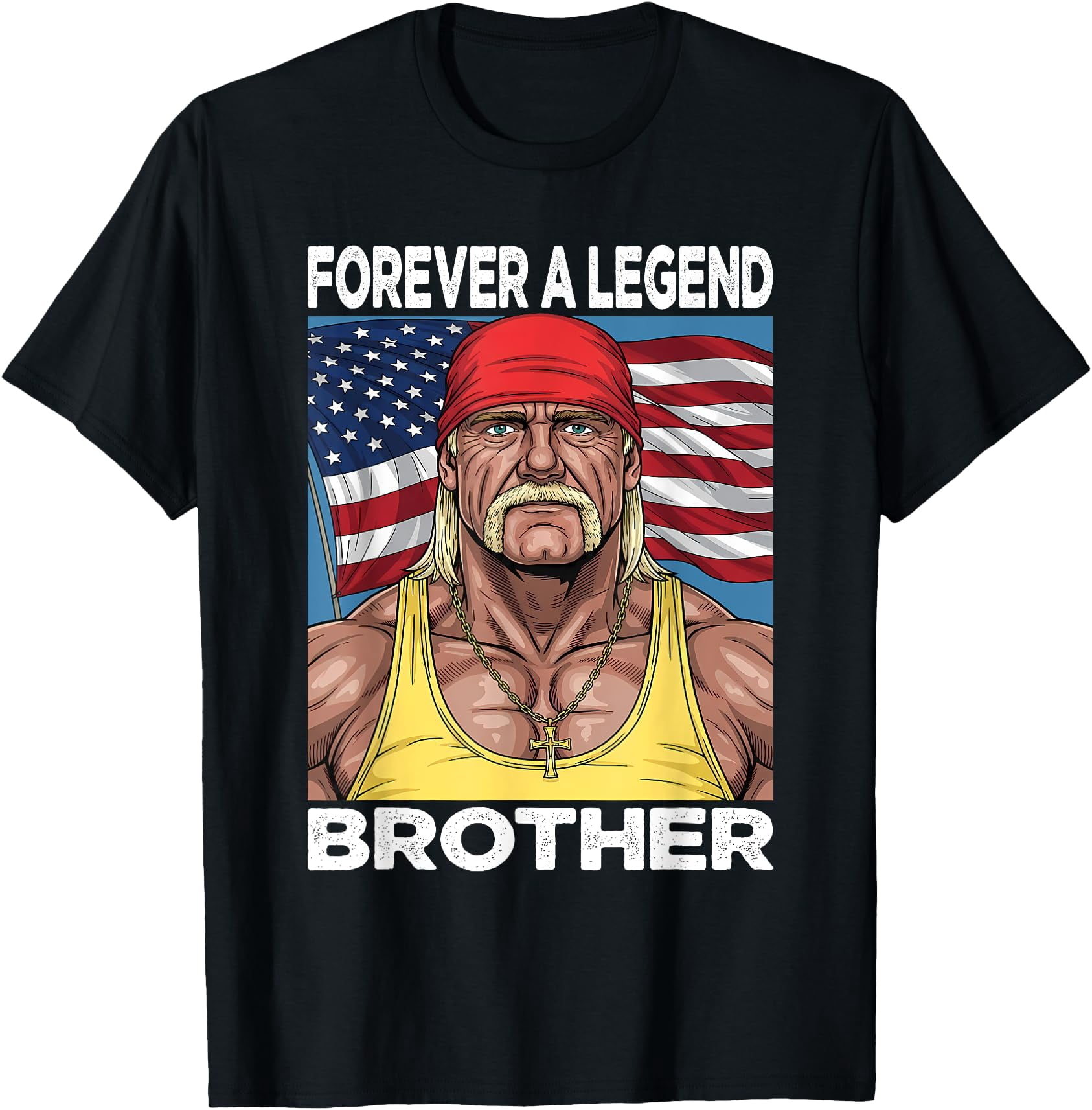 Hot Trending Tee With Forever A Legend - Brother Retro Vintage American ...
