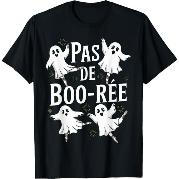 Hot Trending Tee With Funny Ghost Ballet Pas De Boo Dance Unisex S-5Xl ...