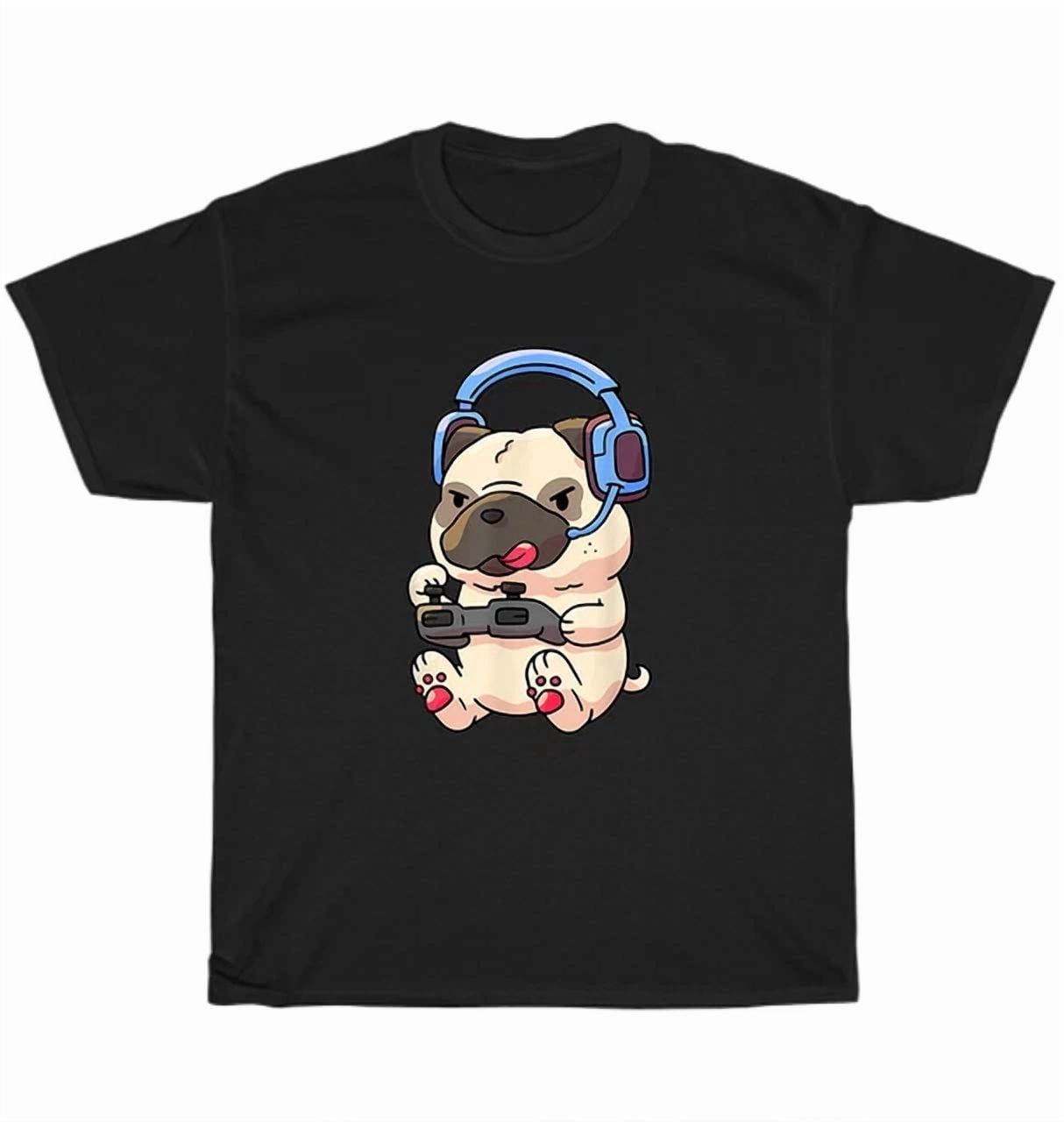 Hot Trending Tee With Gamer Pug Gaming Pugs Video Game Dog Lover T ...