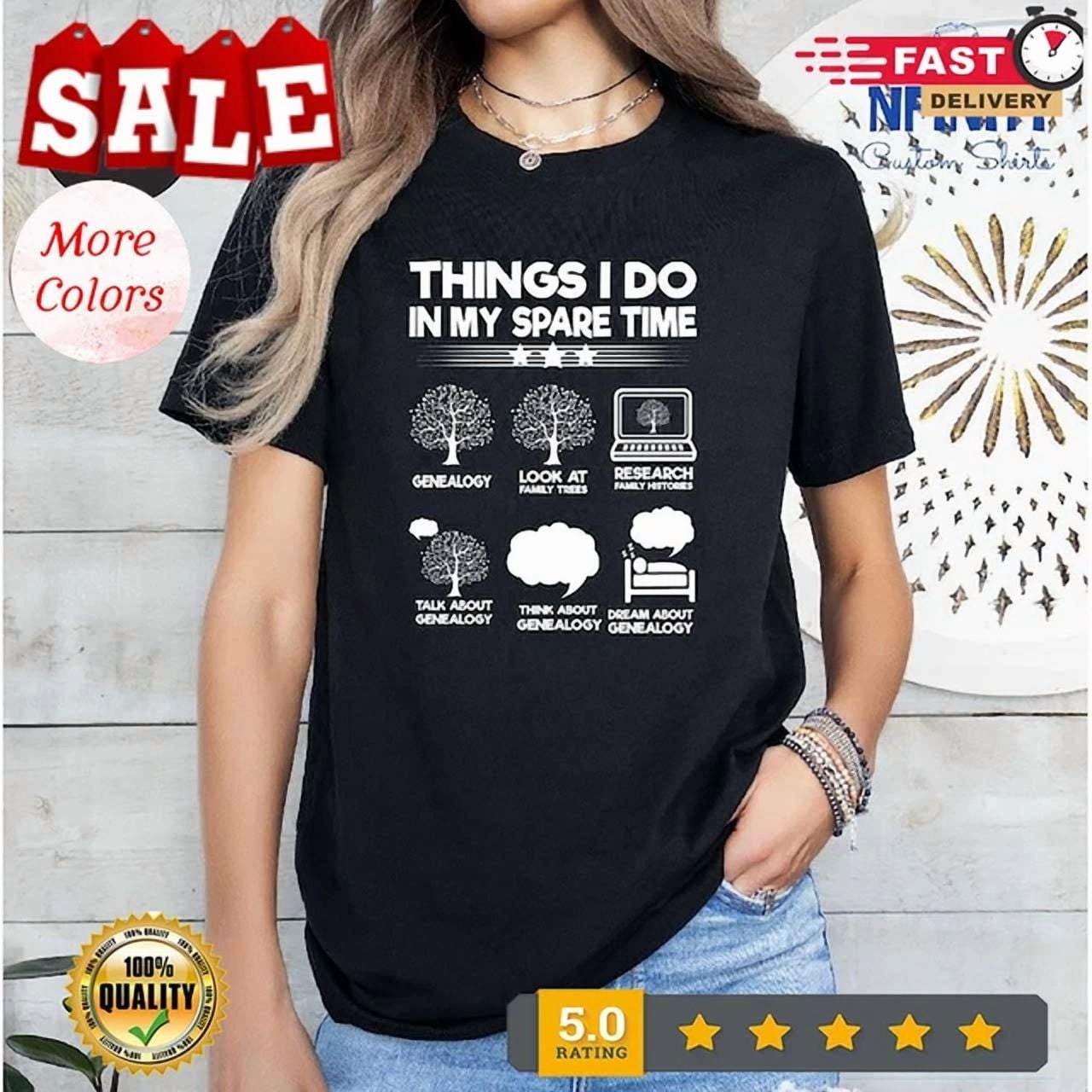 Hot Trending Tee With Genealogy Shirt, Family Tree Shirt, Genealogy Lover Tee, Family Historian ...