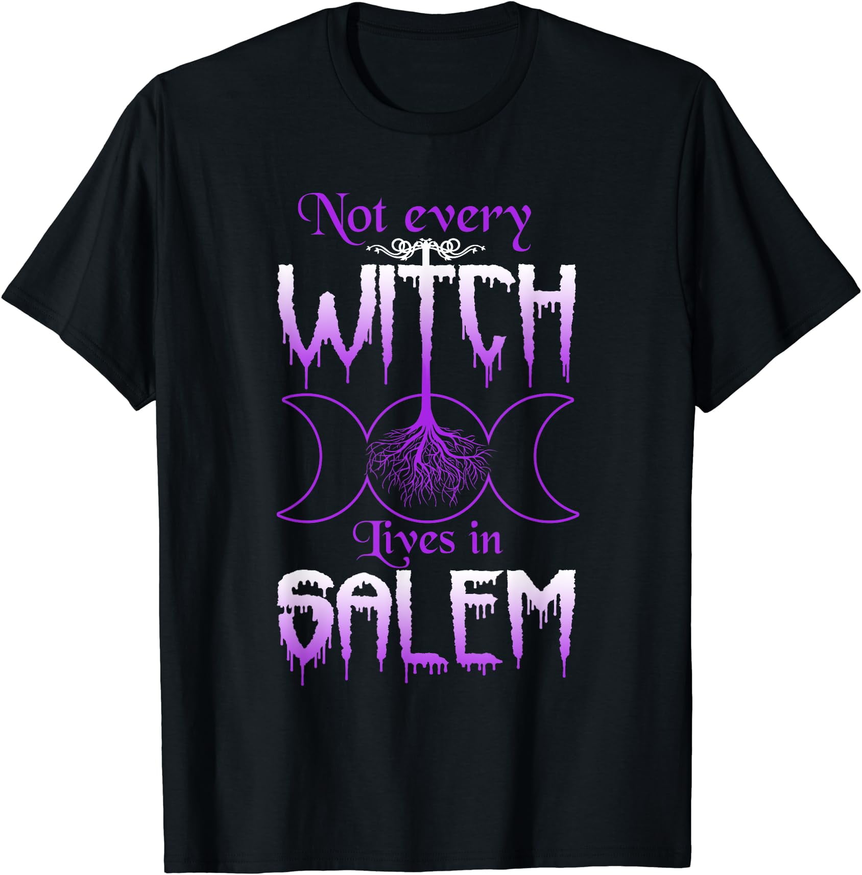 Hot Trending Tee With Goth Wicca Not Every Witch Lives In Salem Trials ...