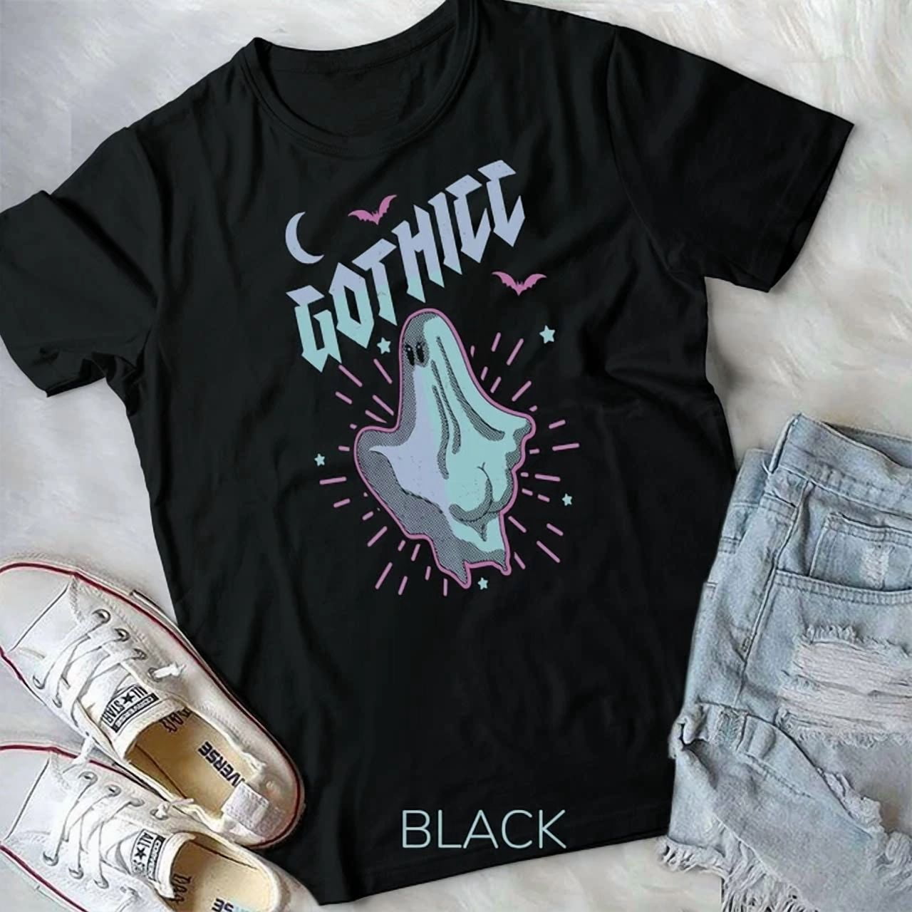 Hot Trending Tee With Gothicc Thicc Goth Aesthetic Pastel Cute Ghost ...