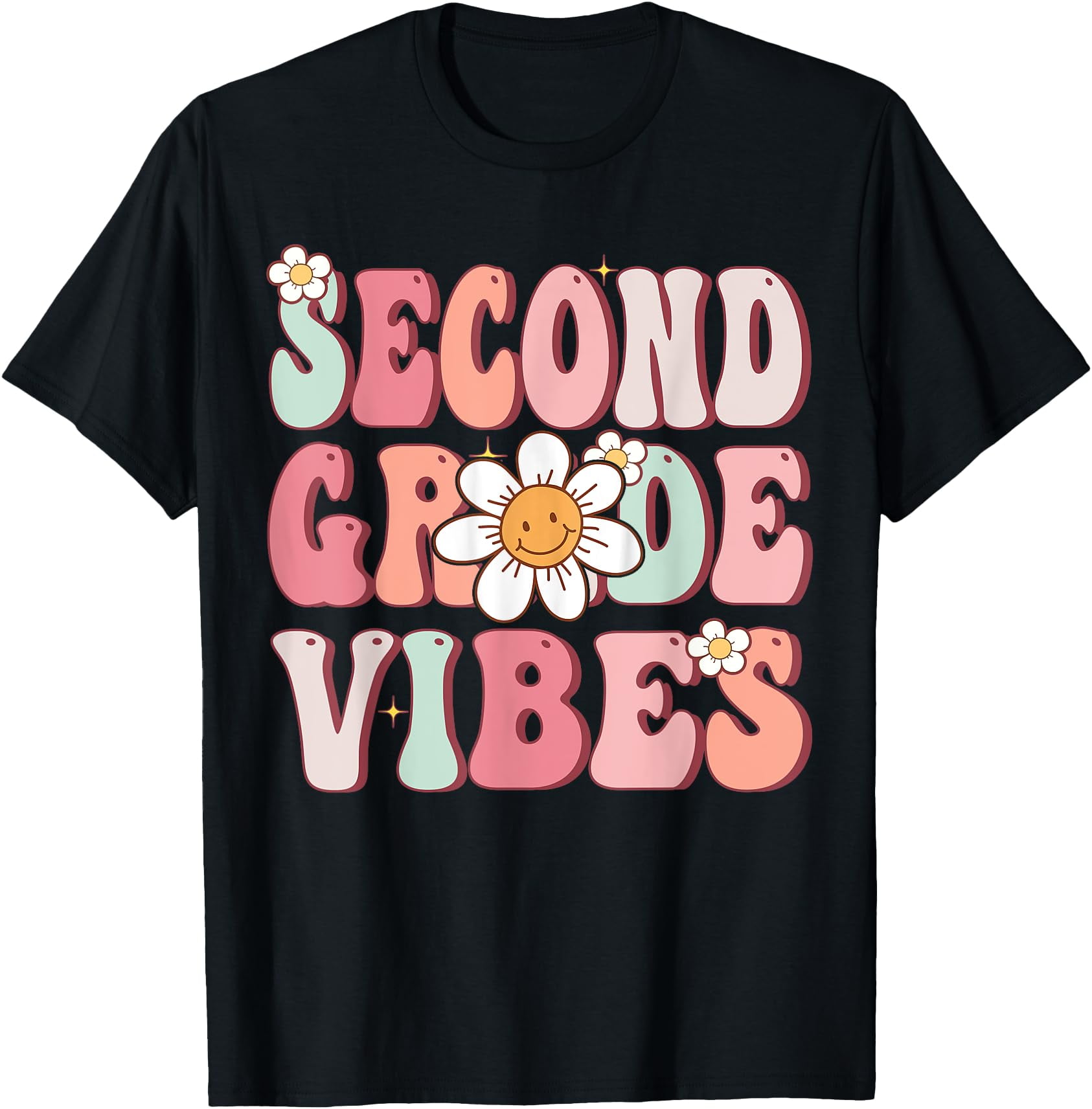 Hot Trending Tee With Groovy 2Nd Grade Back To School First Day Of ...