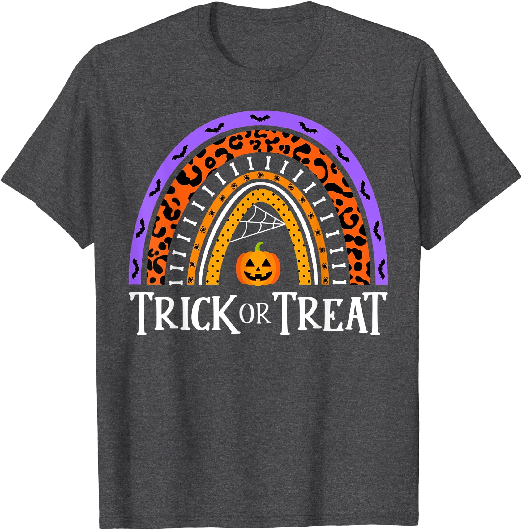 Hot Trending Tee With Halowen Rainbow Pumpkin Boo - Walmart.com