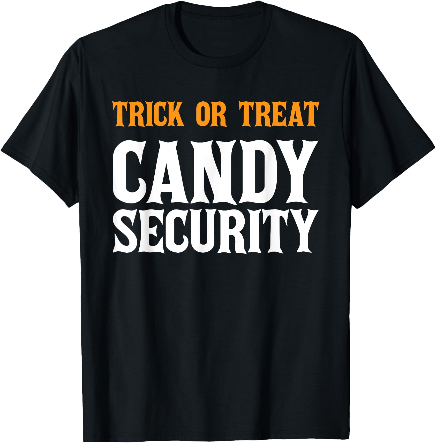 Hot Trending Tee With Halowen Scary Candy Security S - Walmart.com