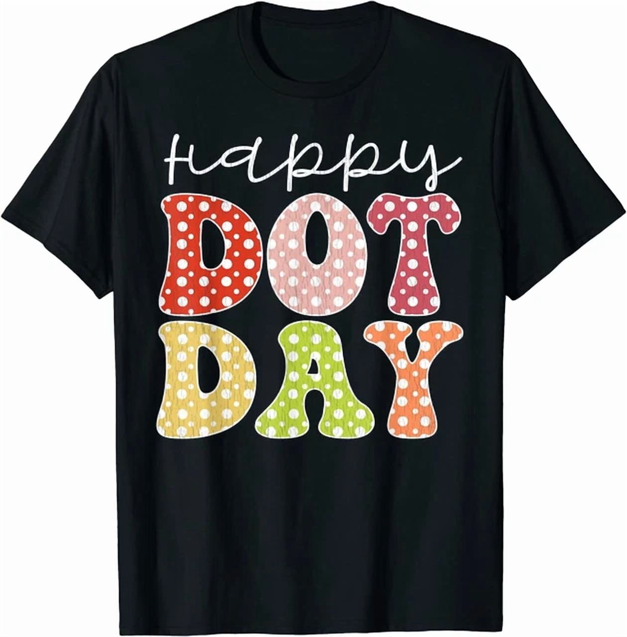 Hot Trending Tee With Happy Dot Day Colorful Pastel International Dot ...