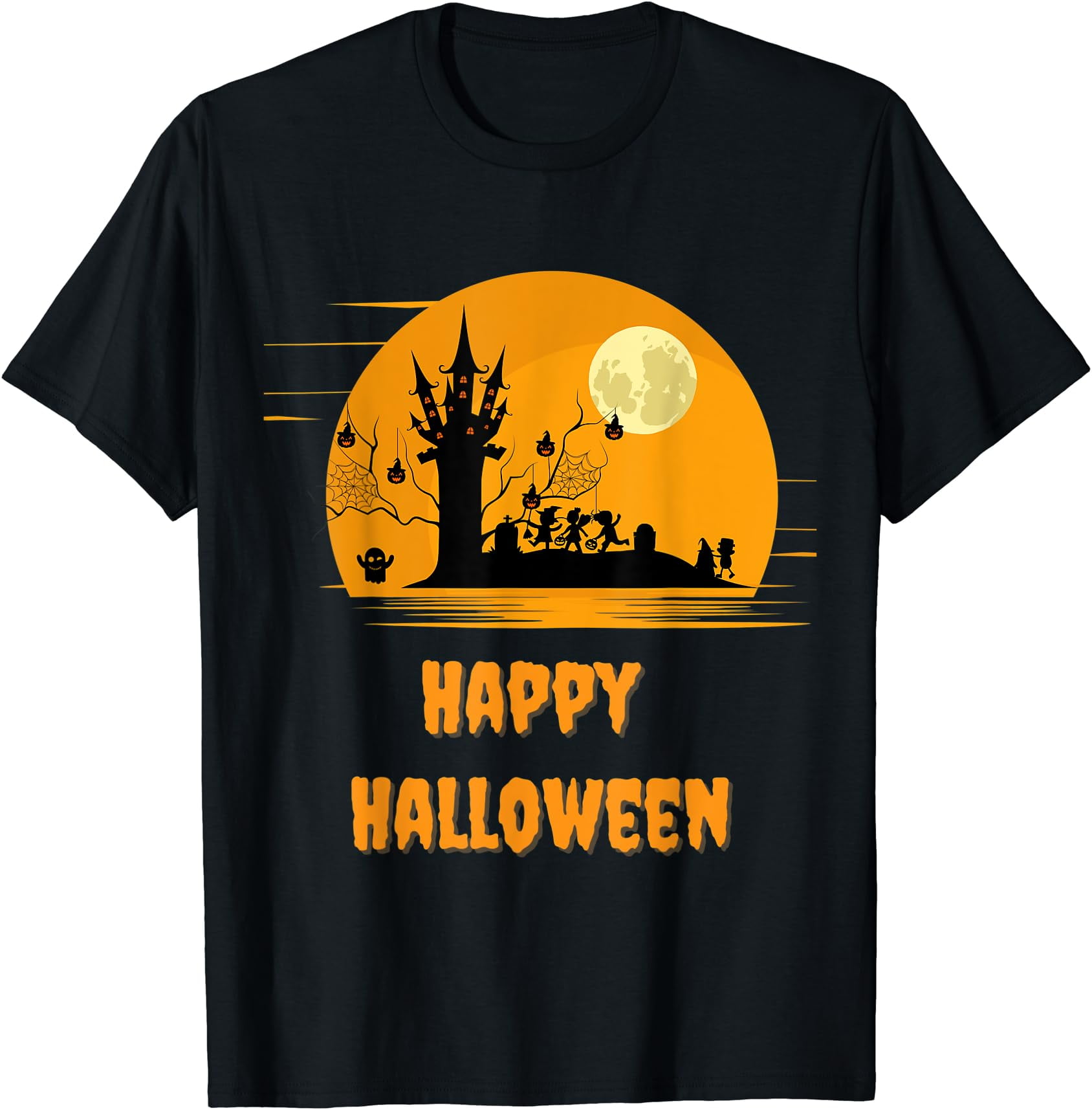 Hot Trending Tee With Happy Halowen - Walmart.com