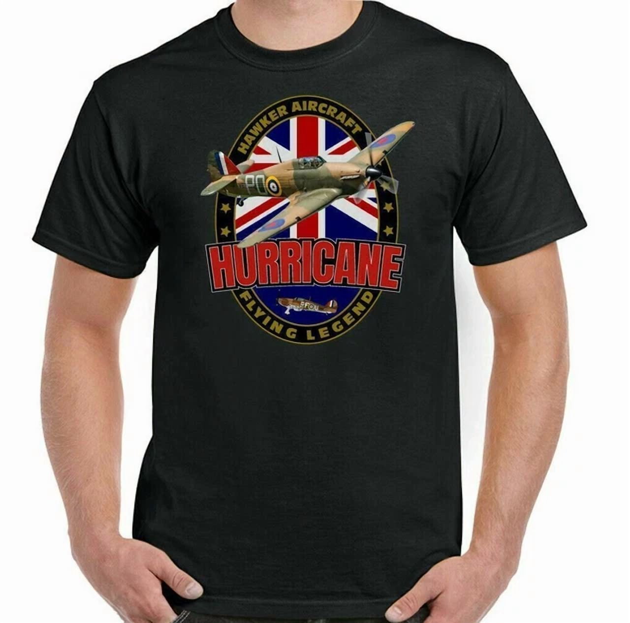 Hot Trending Tee With Hawker Hurricane T-Shirt Flying Legend Battle Of ...