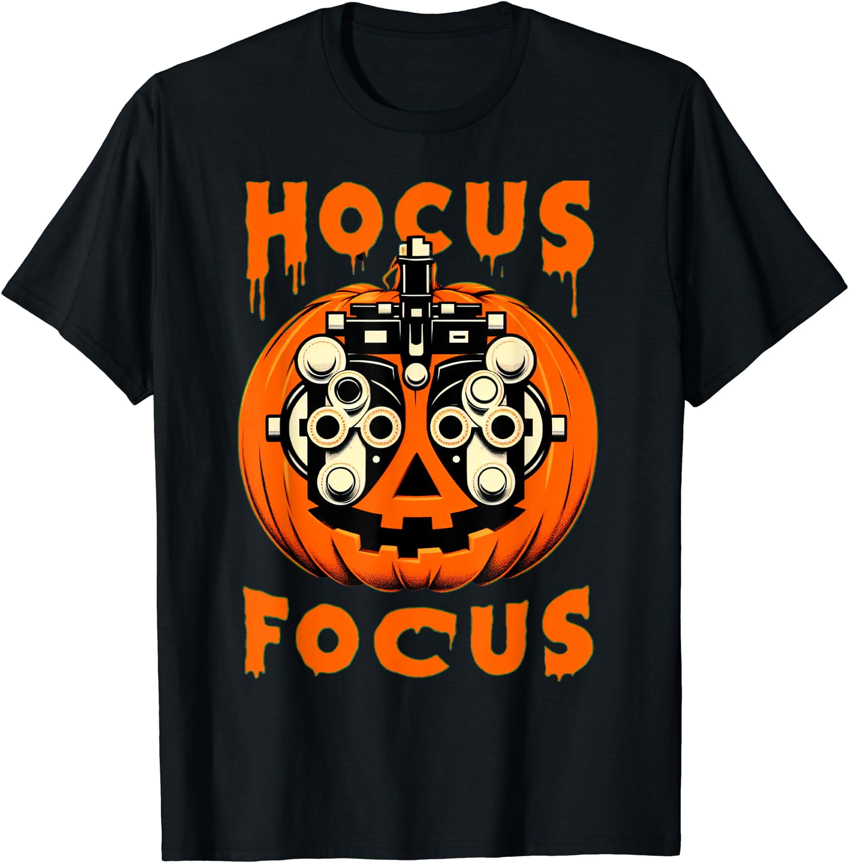 Hot Trending Tee With Hocus Focus Optometrist Halowen Funny Optometry ...