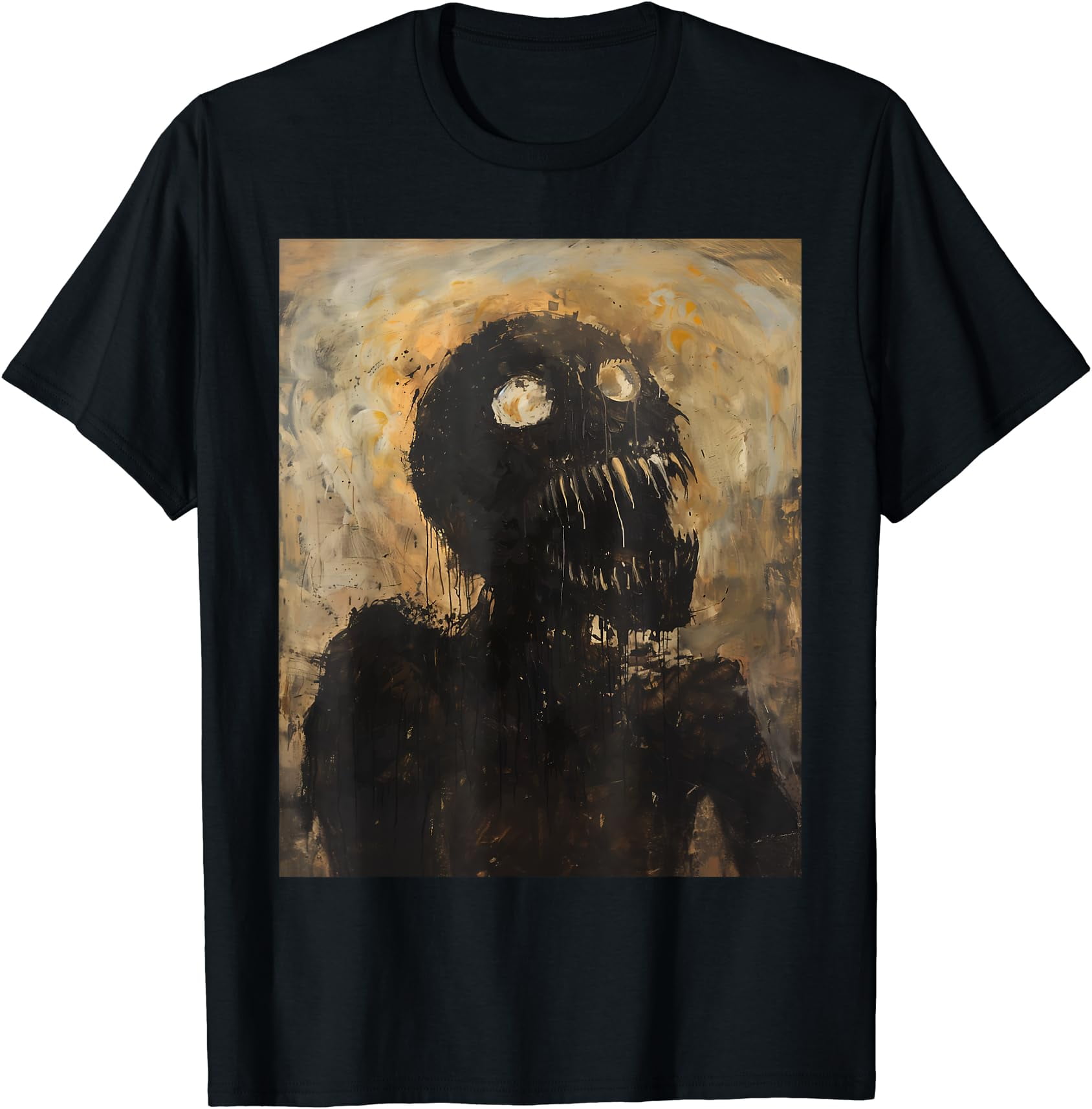 Hot Trending Tee With Horror Monster Art Evil Demon Skeleton Goth ...