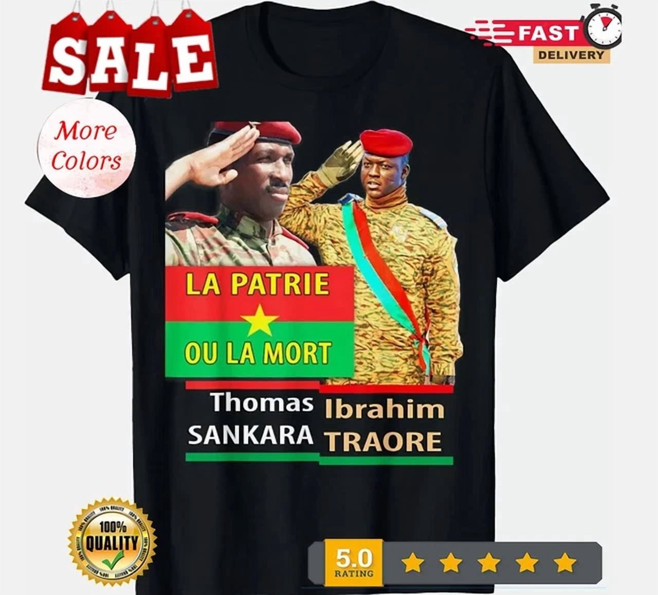 Hot Trending Tee With Hot Burkina Faso Thomas Sankara Ibrahim Traore La ...