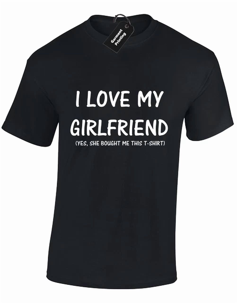 Hot Trending Tee With I Love My Girlfriend Design Gift Idea Boyfriend ...
